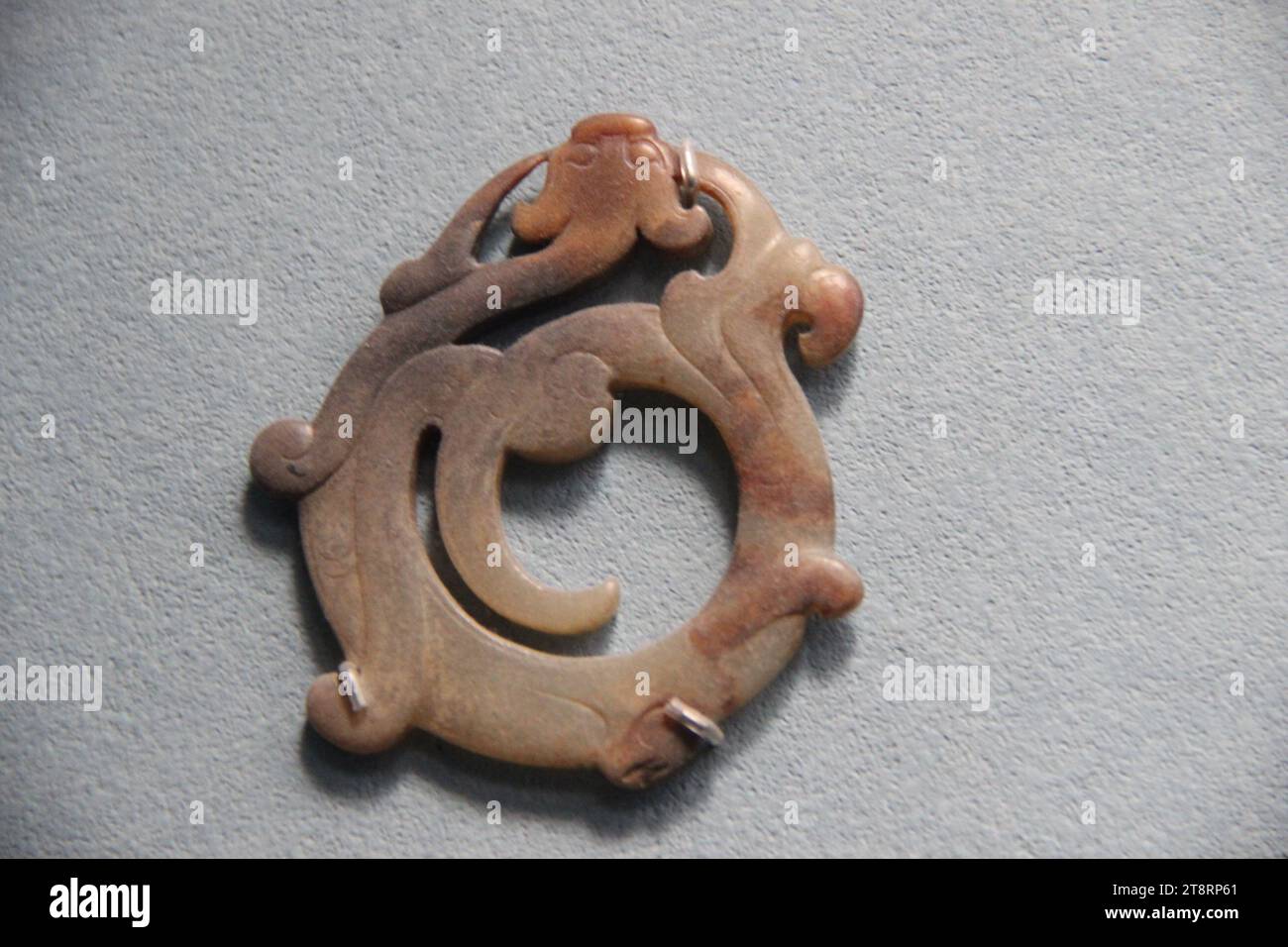 Jade Belt Loop, Han, Jade gallery, Palace Museum, Taipei, Taiwan Stock ...