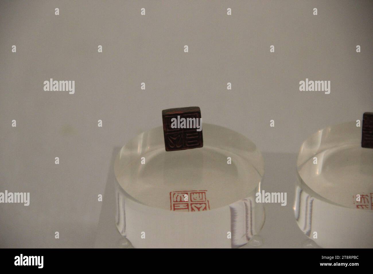 Han Bronze Seal, Bronze gallery, Palace Museum, Taipei, Taiwan Stock ...