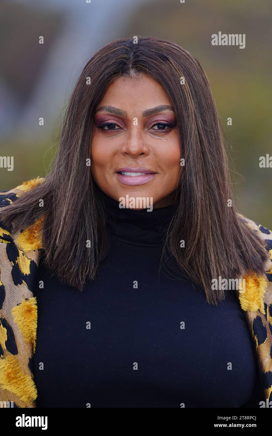 Taraji P Henson during a photo call for the cast of The Color Purple at ...