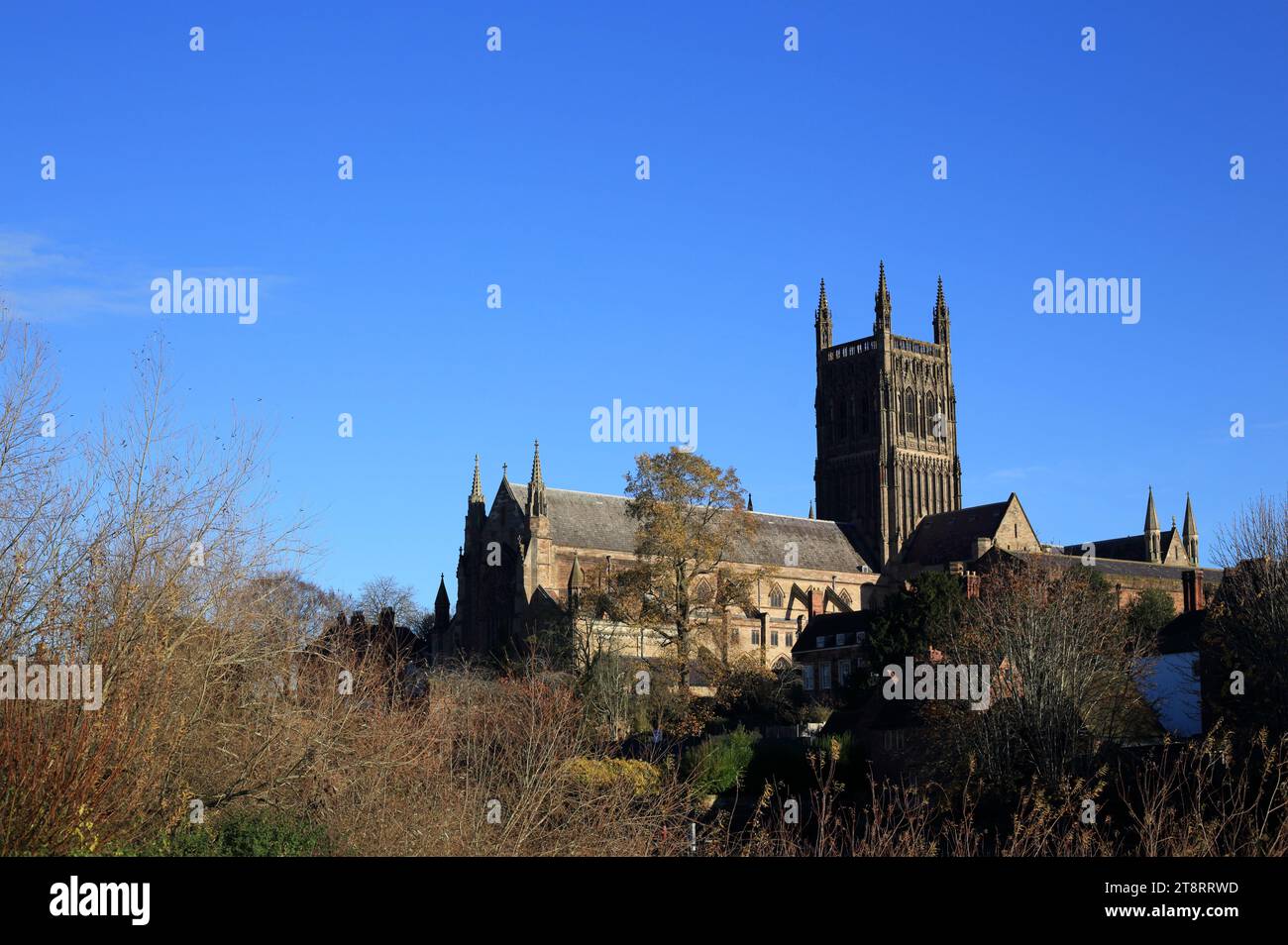 Worcester cathedral, Worcestershire, England, UK Stock Photo - Alamy