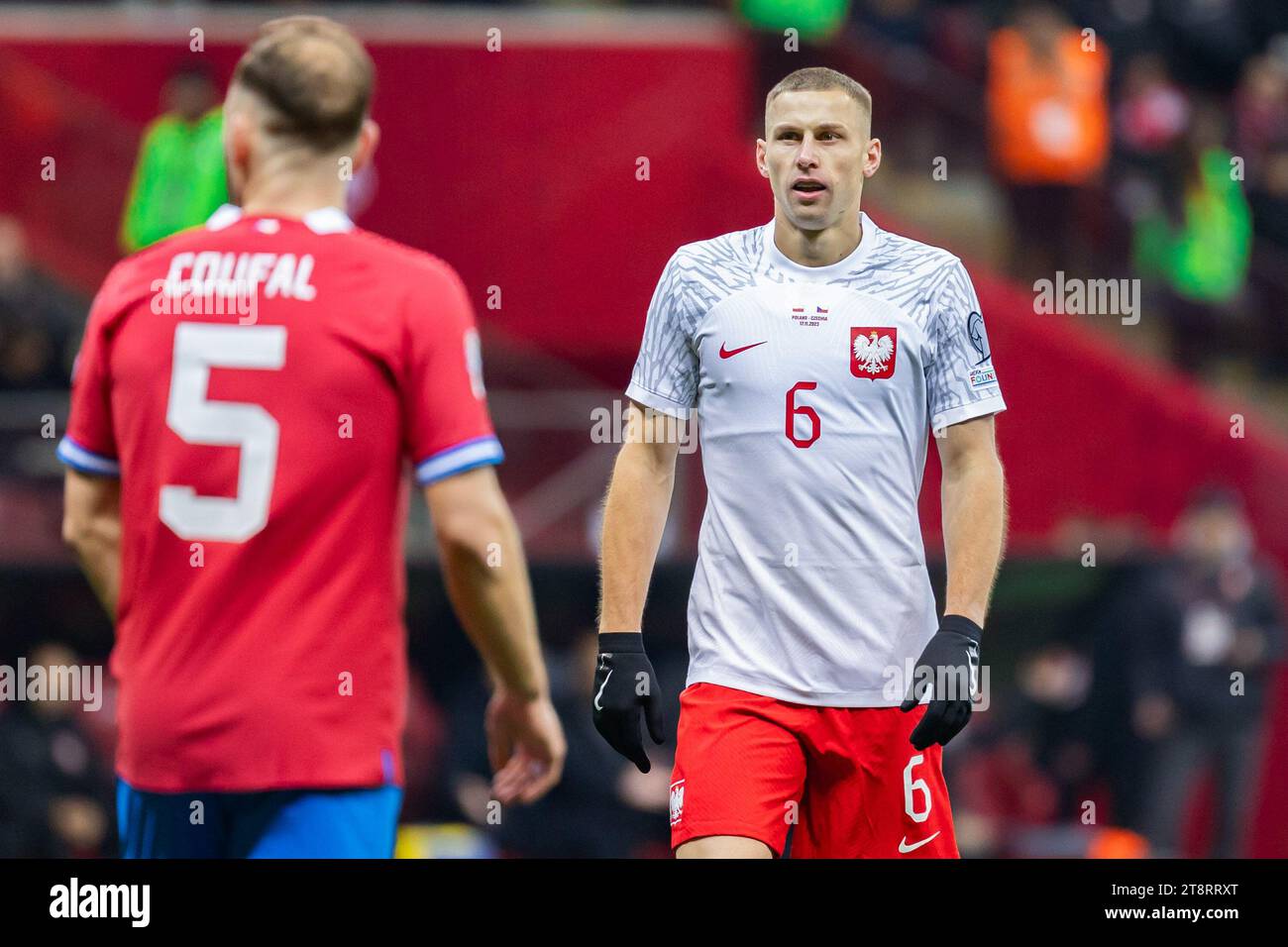 Warsaw, Poland. 17th Nov, 2023. Jakub Piotrowski of Poland seen during ...
