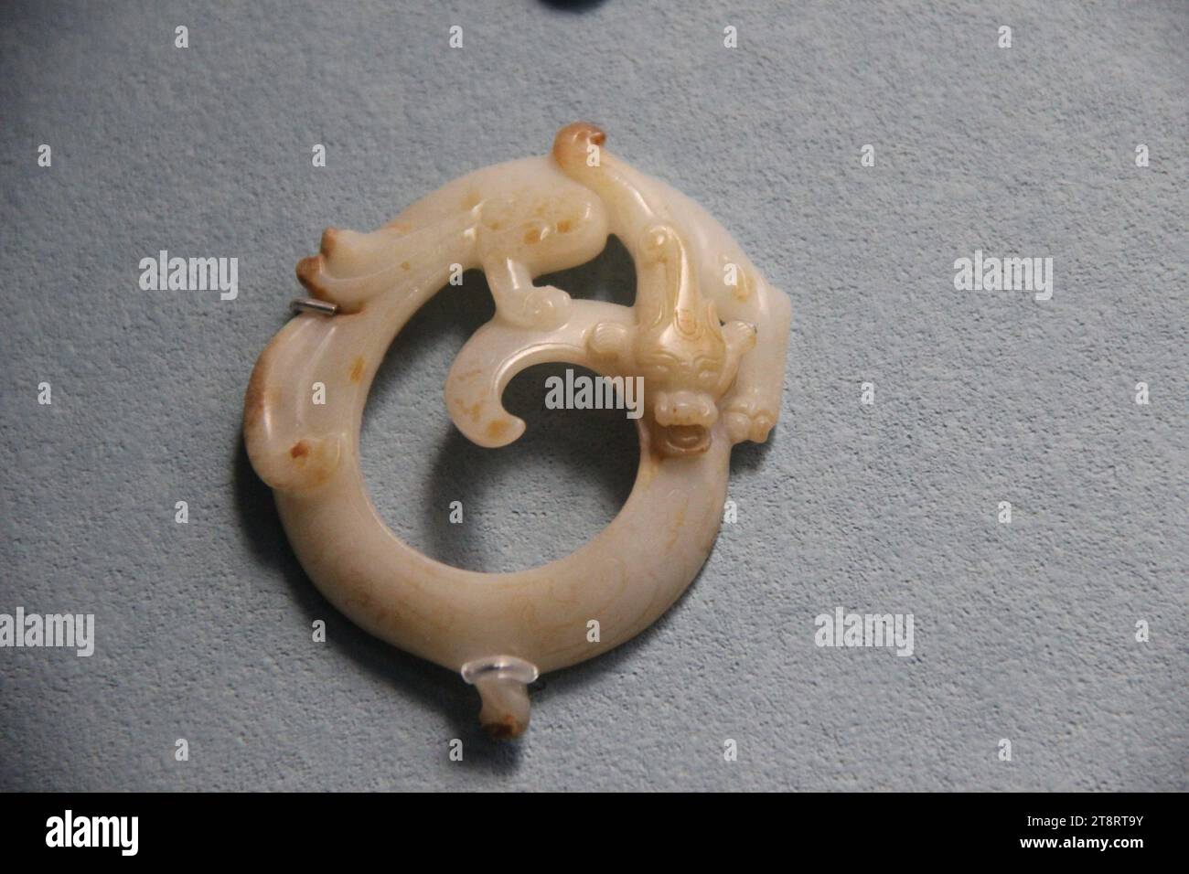 Jade Belt Loop, Han, Jade gallery, Palace Museum, Taipei, Taiwan Stock ...