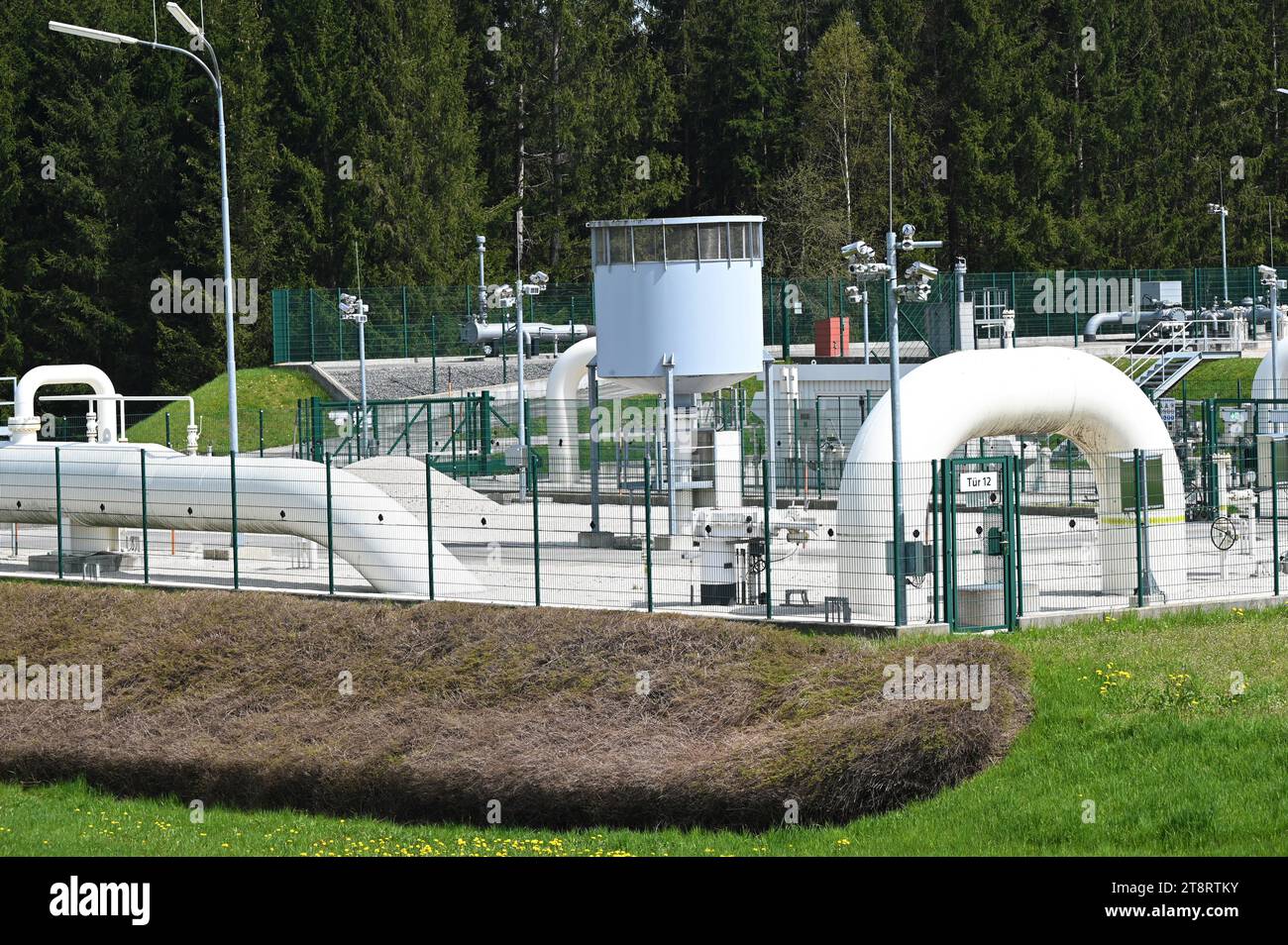 Compressor station of the West Austria gas pipeline of Gas Connect ...
