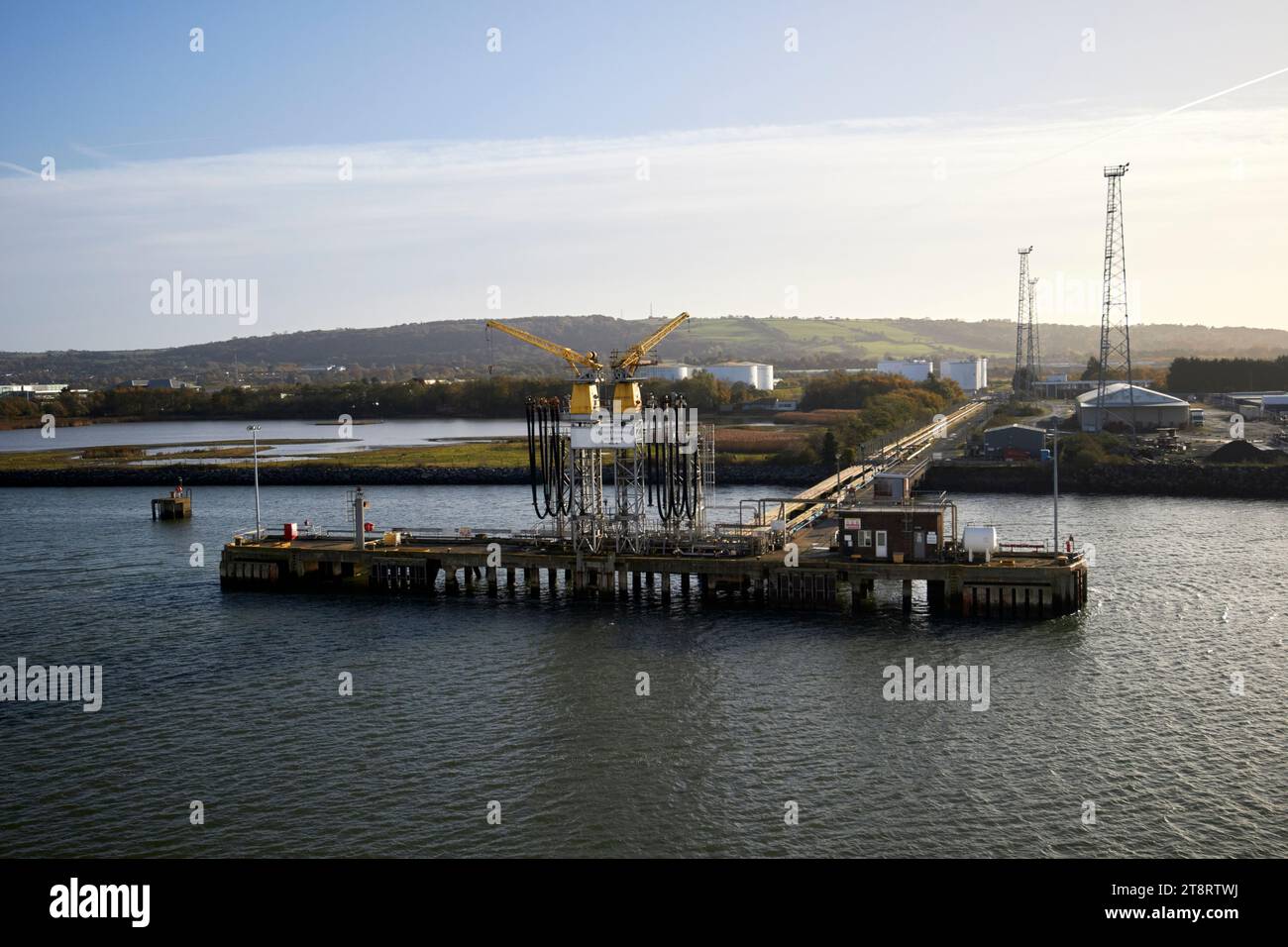 belfast harbour oil terminal dock jetty number 4, belfast, northern ...