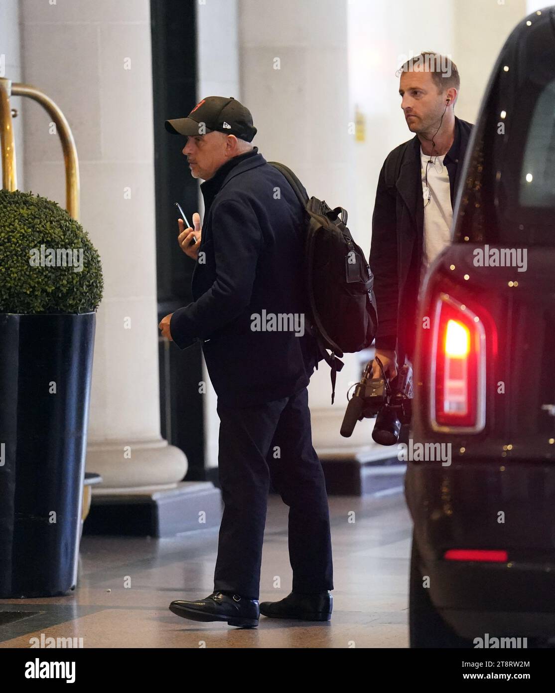 Burnley chairman Alan Pace arriving at The Churchill Hotel, Portman ...