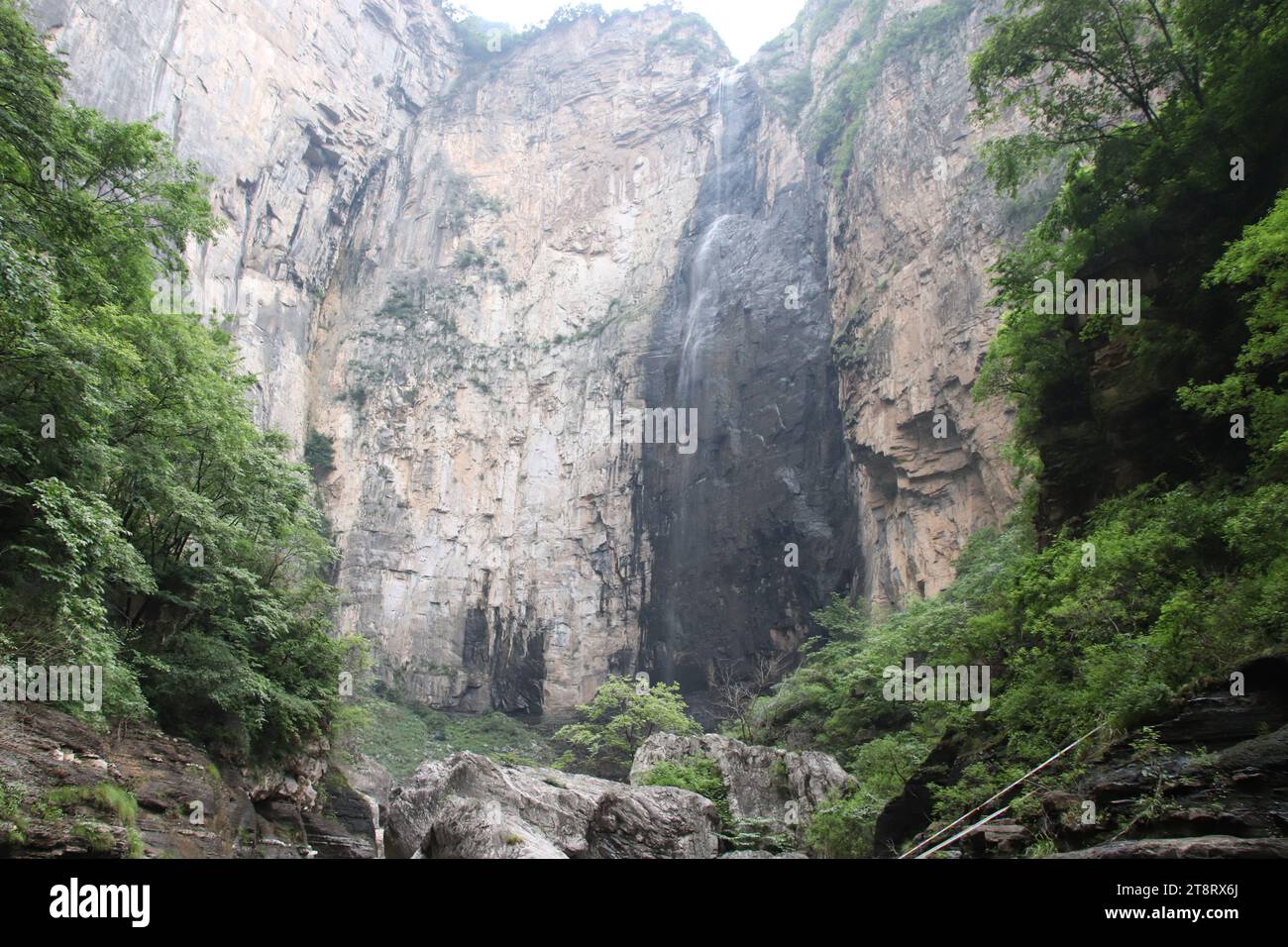 2018 Yuntai Mountain Quanpu Gorge Grand Waterfall, Little waterflow due ...