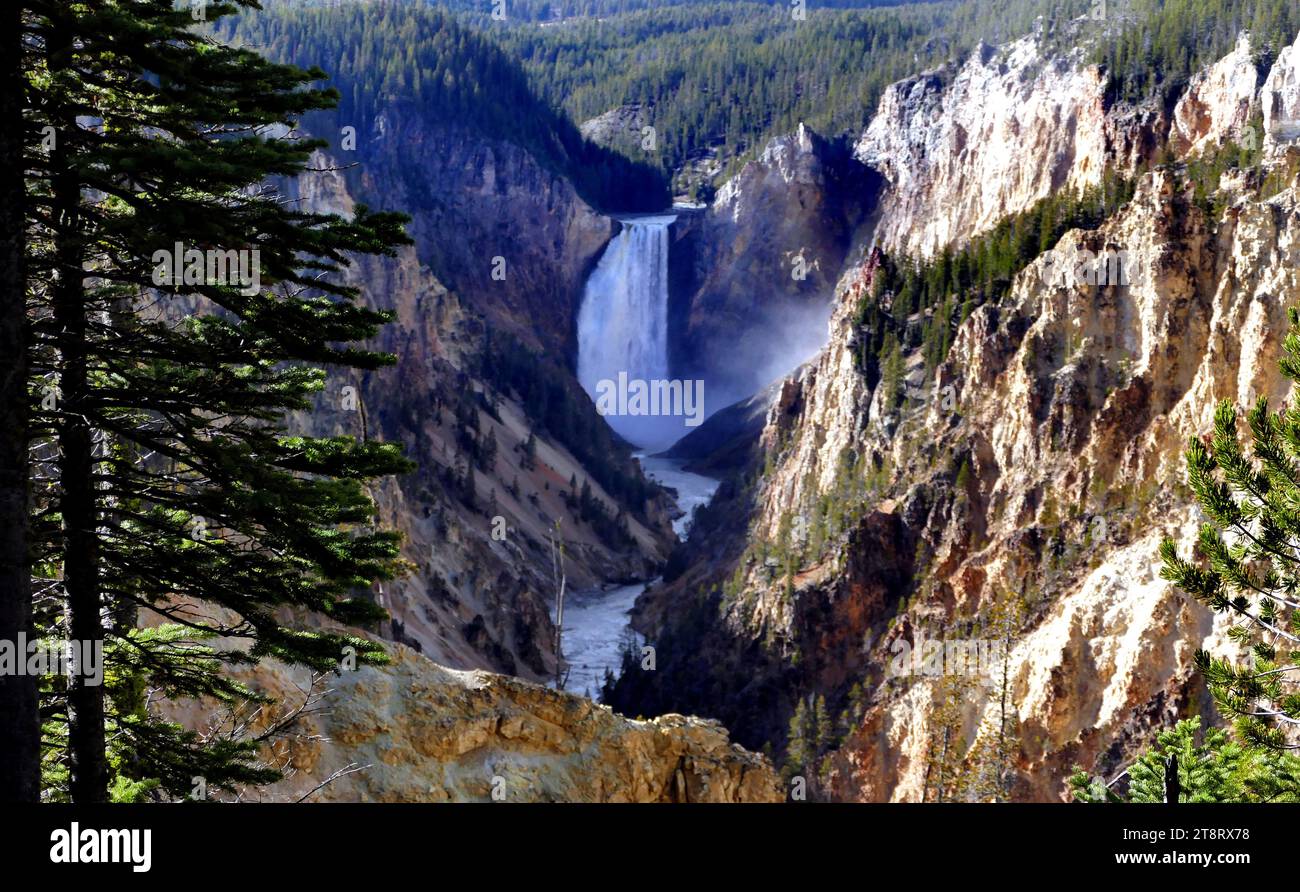 Yellowstones lower falls hi-res stock photography and images - Alamy
