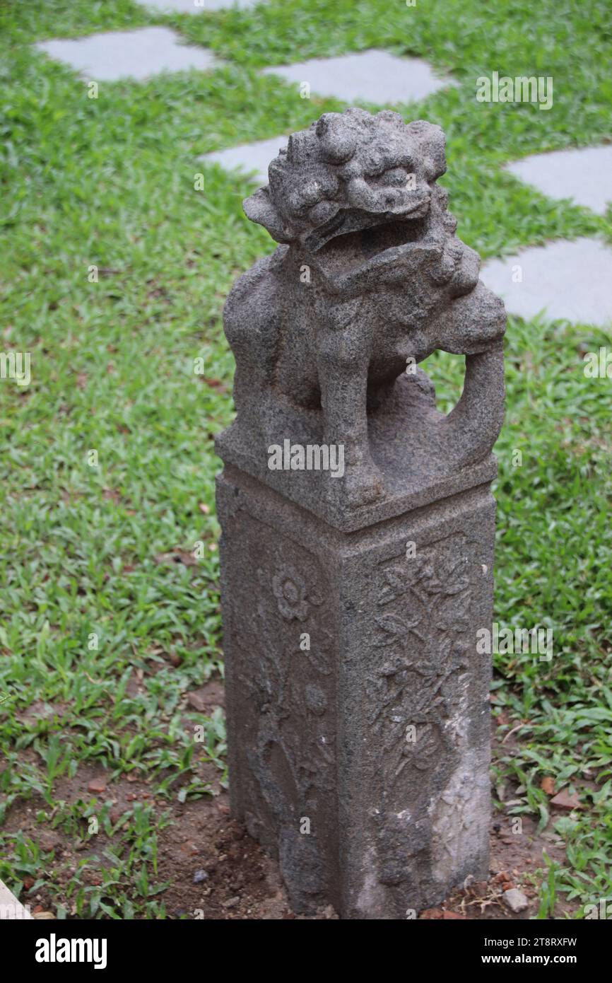Antique Stone Hitching Post, National Museum of Thailand, Bangkok Stock ...