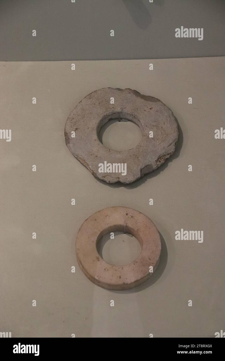 Neolithic Stone Discs, National Museum of Thailand, Bangkok Stock Photo ...