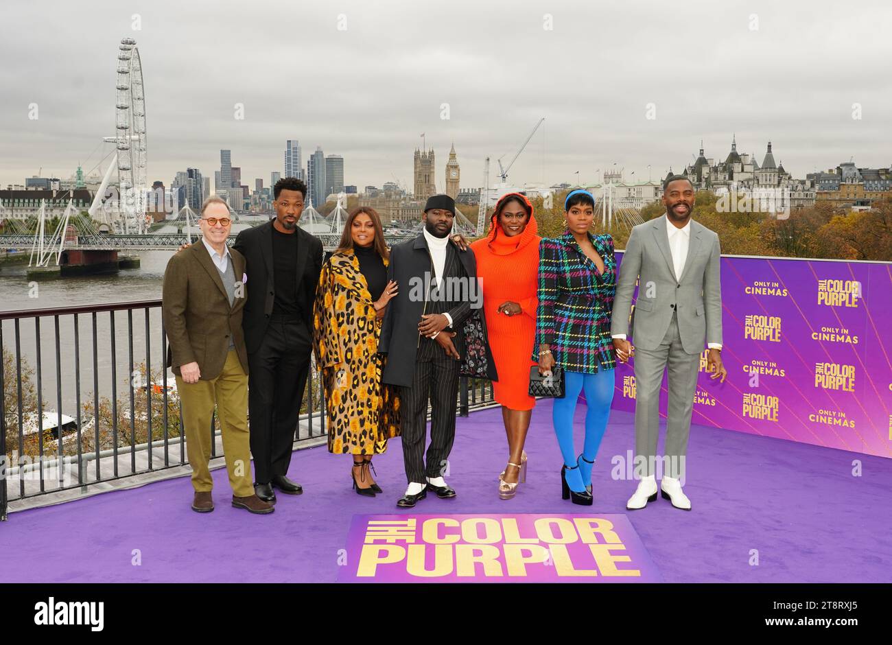 (left to right) Scott Sanders, Corey Hawkins, Taraji P Henson, Blitz ...