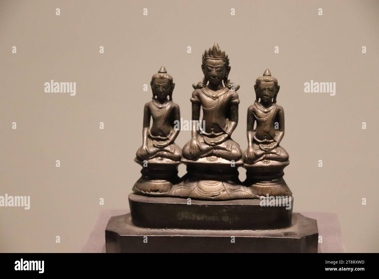 Lopburi Art (Ancient Khmer Style): Bronze Buddhist Triad, Gallery of ...