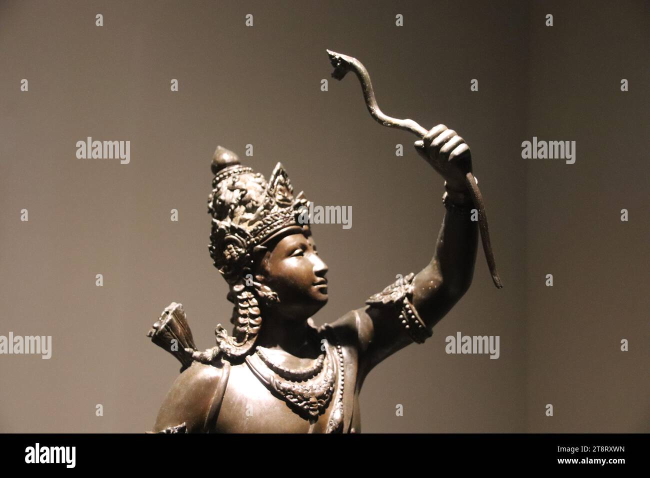 Modern Bangkok Art: Bronze Vishnu with Bow & Arrows, Gallery of Thai ...