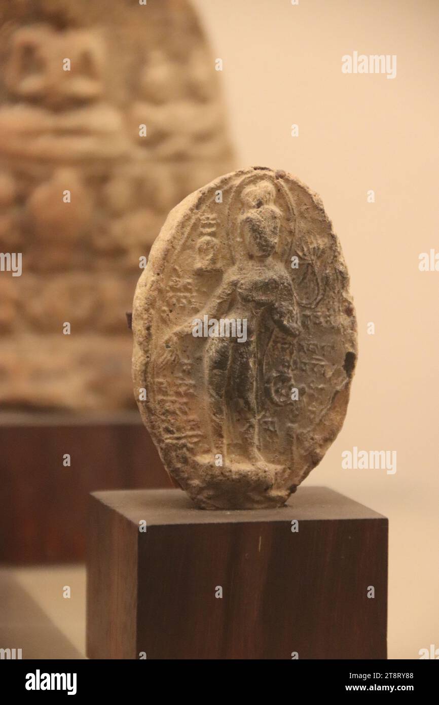 Burmese Art: Terracotta Votive Tablet, National Museum of Thailand ...