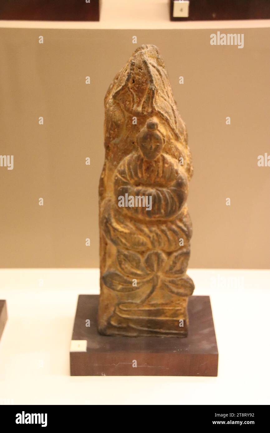 Chinese Art, Six Dynasties (Liang), 6th Cent. AD, Stone Plaque with ...