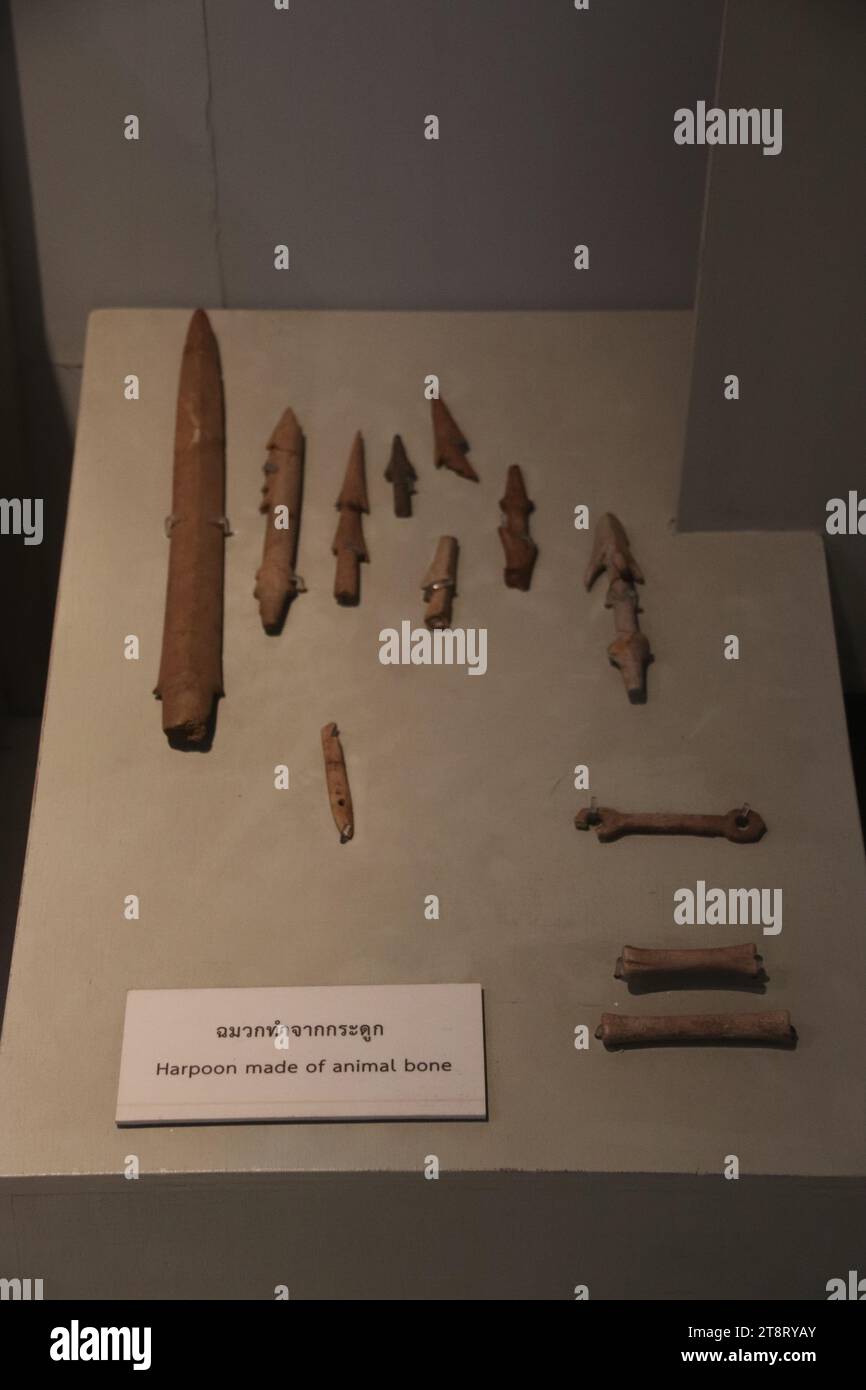 Neolithic animal bone harpoons hi-res stock photography and images - Alamy