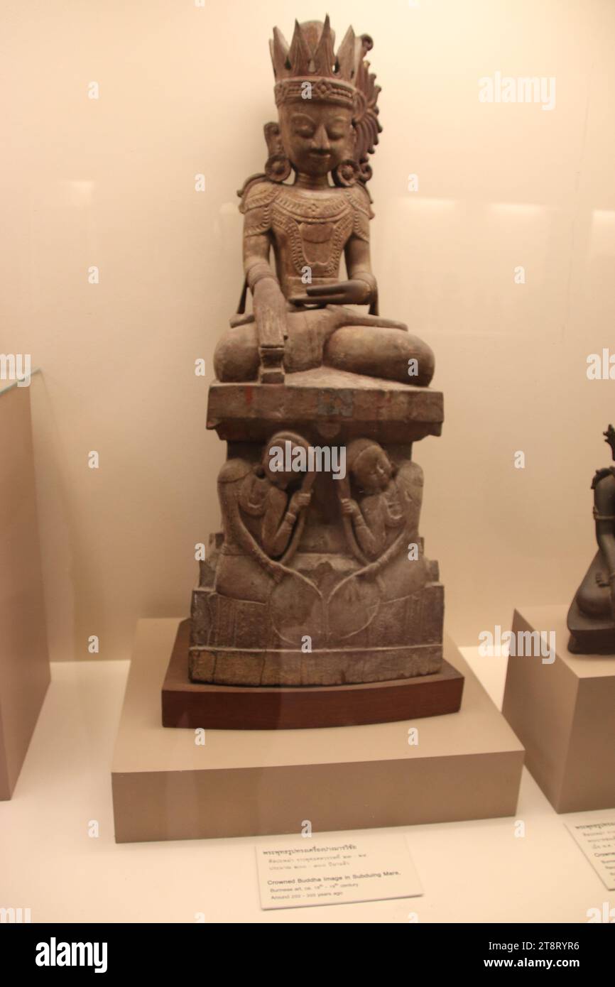 Burmese Art, 18th-19th Cent.: Crowned Buddha Subduing Mara, National ...