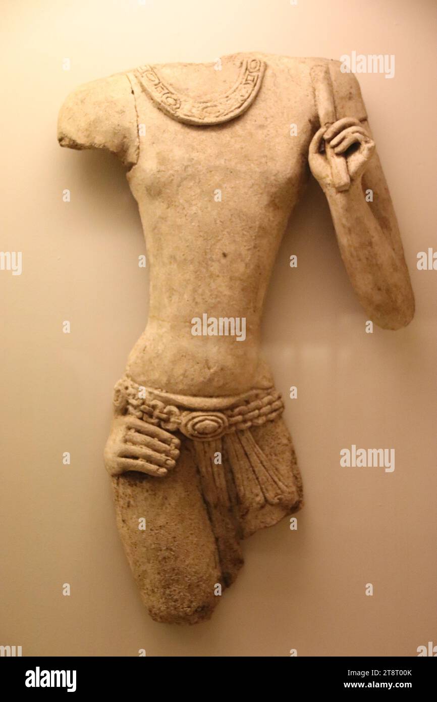 Dvaravati Art: Stucco Human Figure, National Museum of Thailand ...