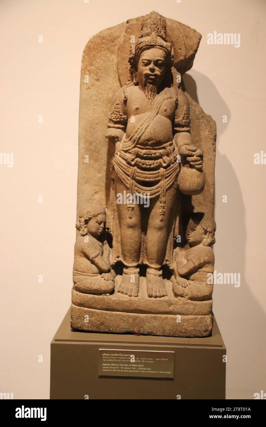 Central Java Art: Agastya (Shiva in Form of Maha Guru), 9th-10th Cent ...