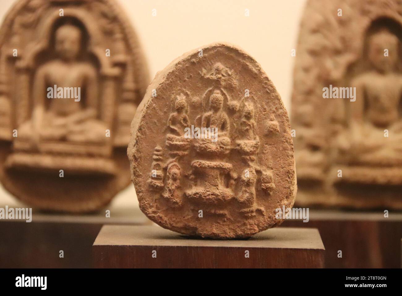 Burmese Art: Terracotta Votive Tablet, National Museum of Thailand ...