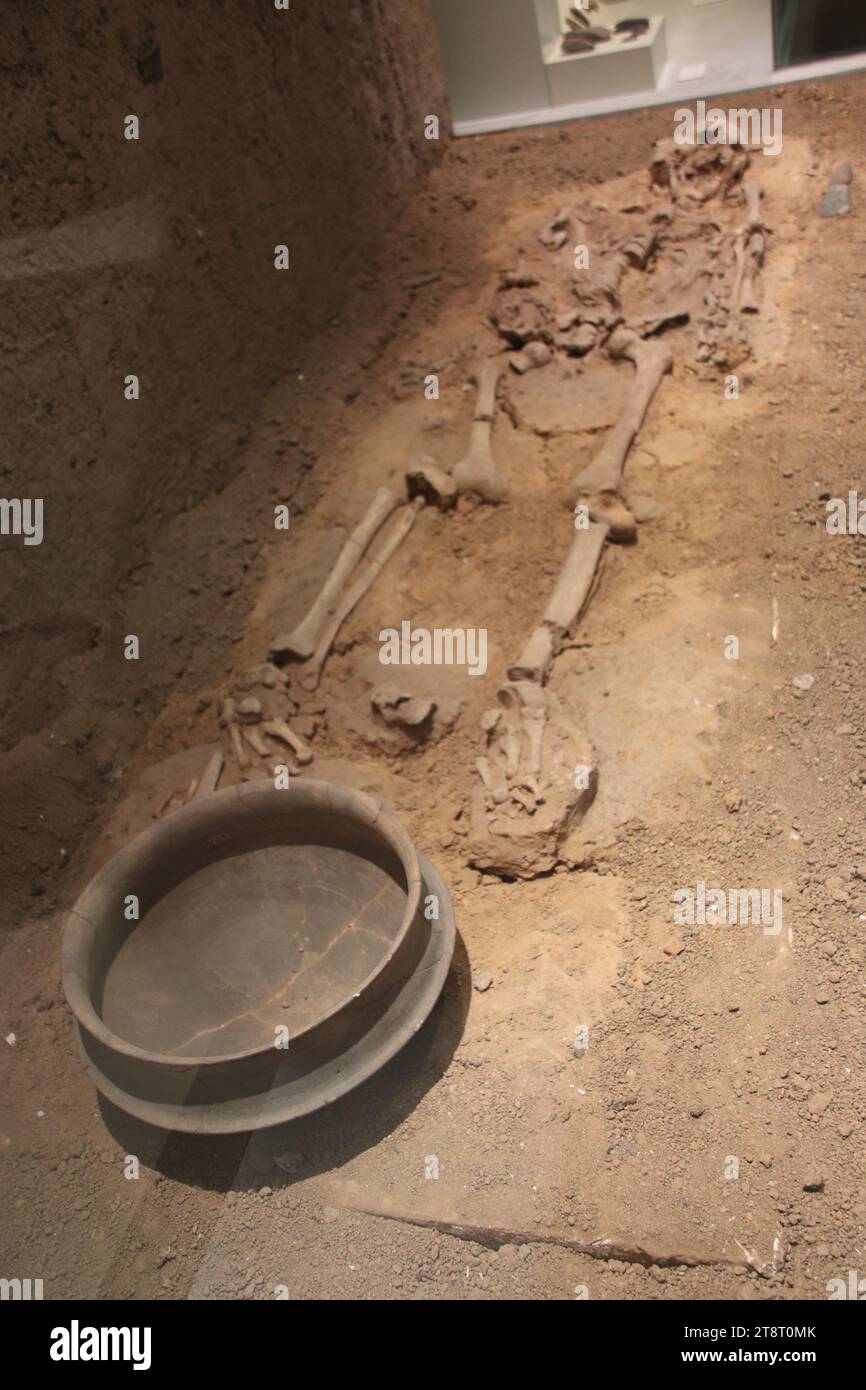 Neolithic male skeleton hi-res stock photography and images - Alamy