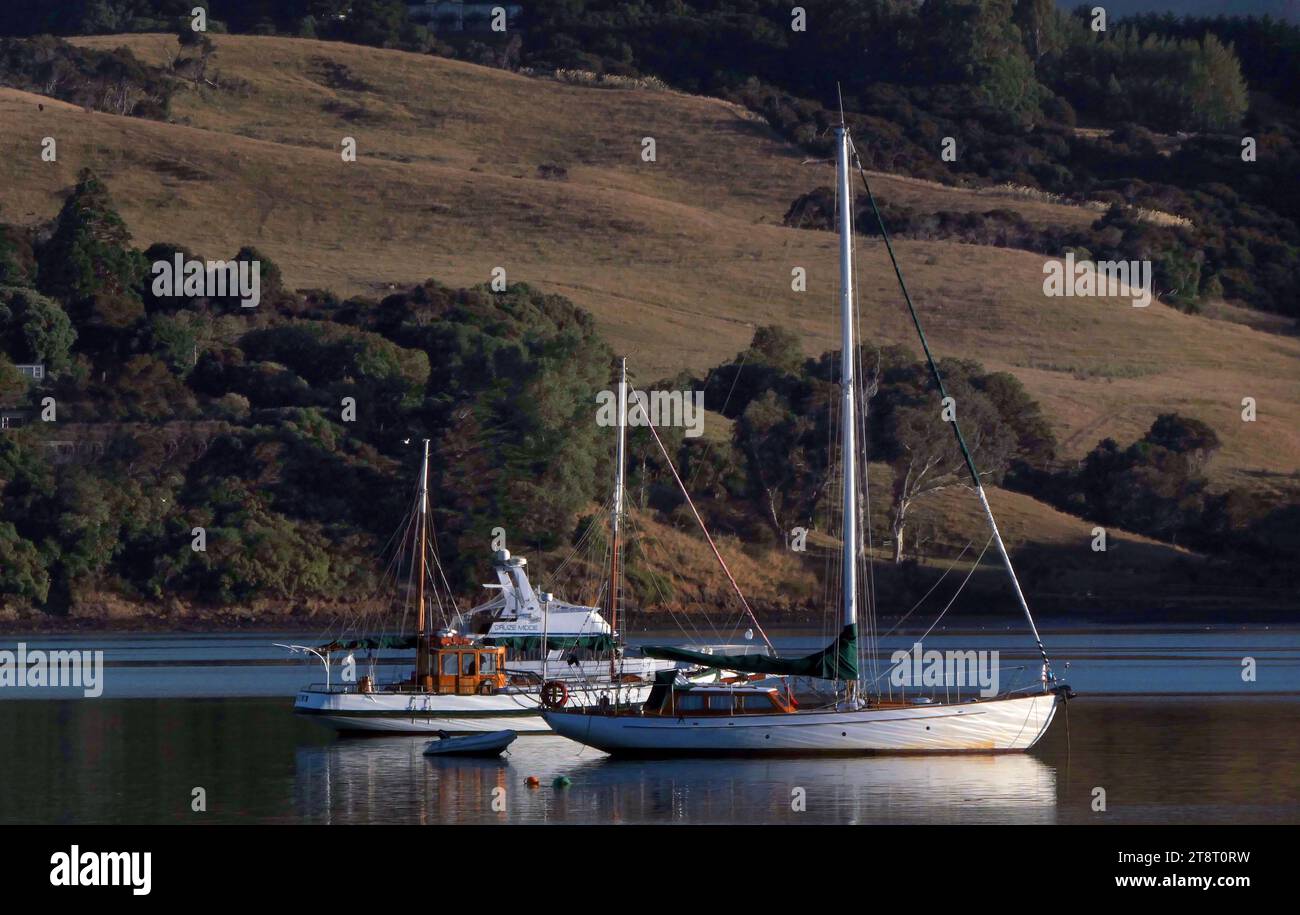 Morning akaroa harbour hi-res stock photography and images - Alamy