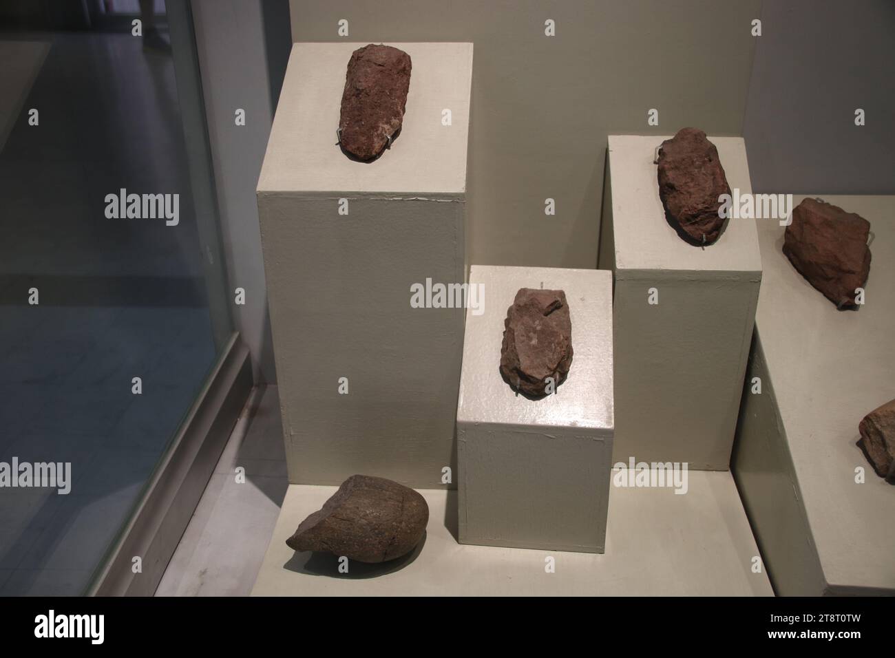 Mesolithic Stone Tools, National Museum of Thailand, Bangkok Stock ...