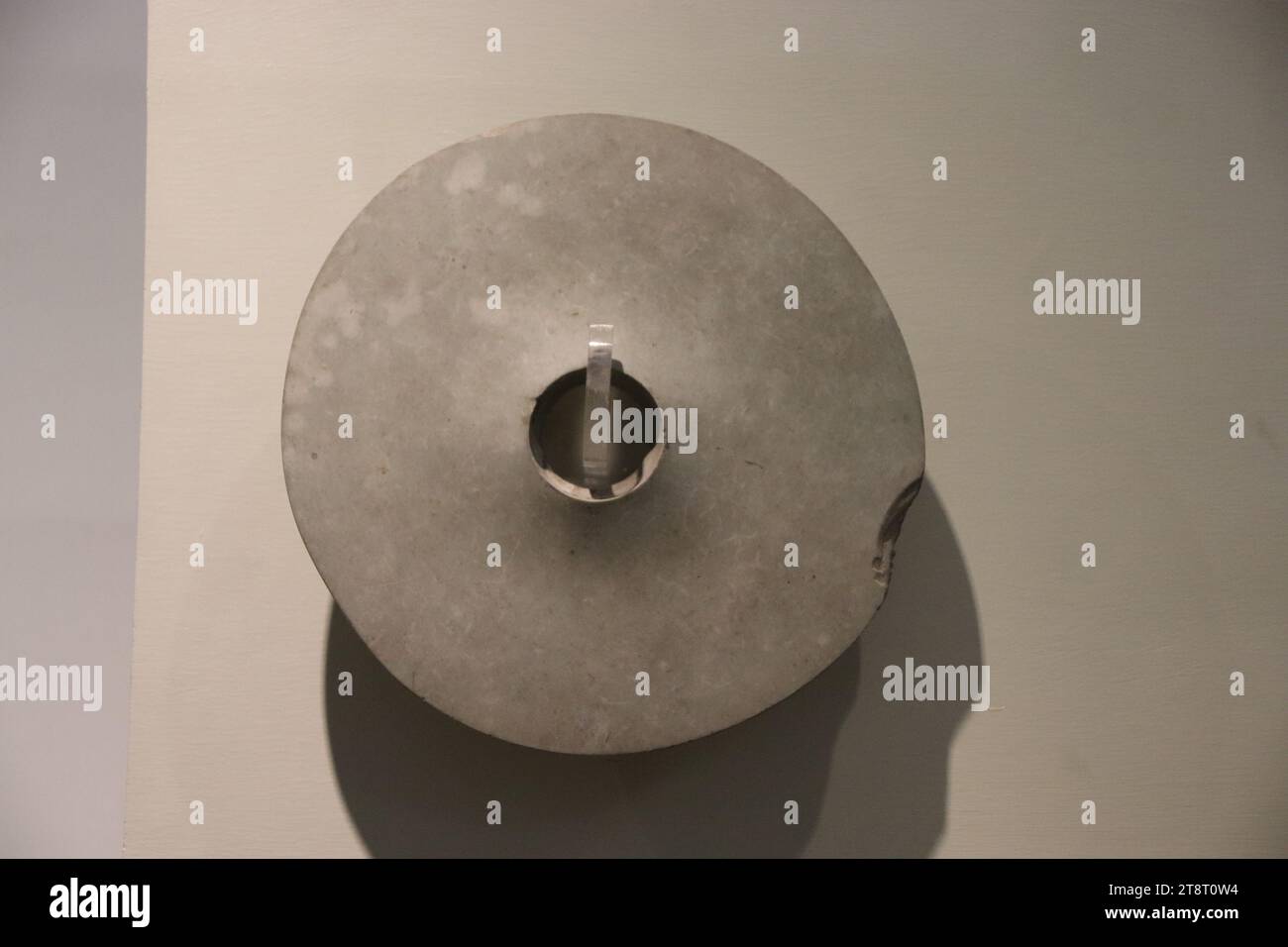 Neolithic Stone Bi Disc, National Museum of Thailand, Bangkok Stock ...
