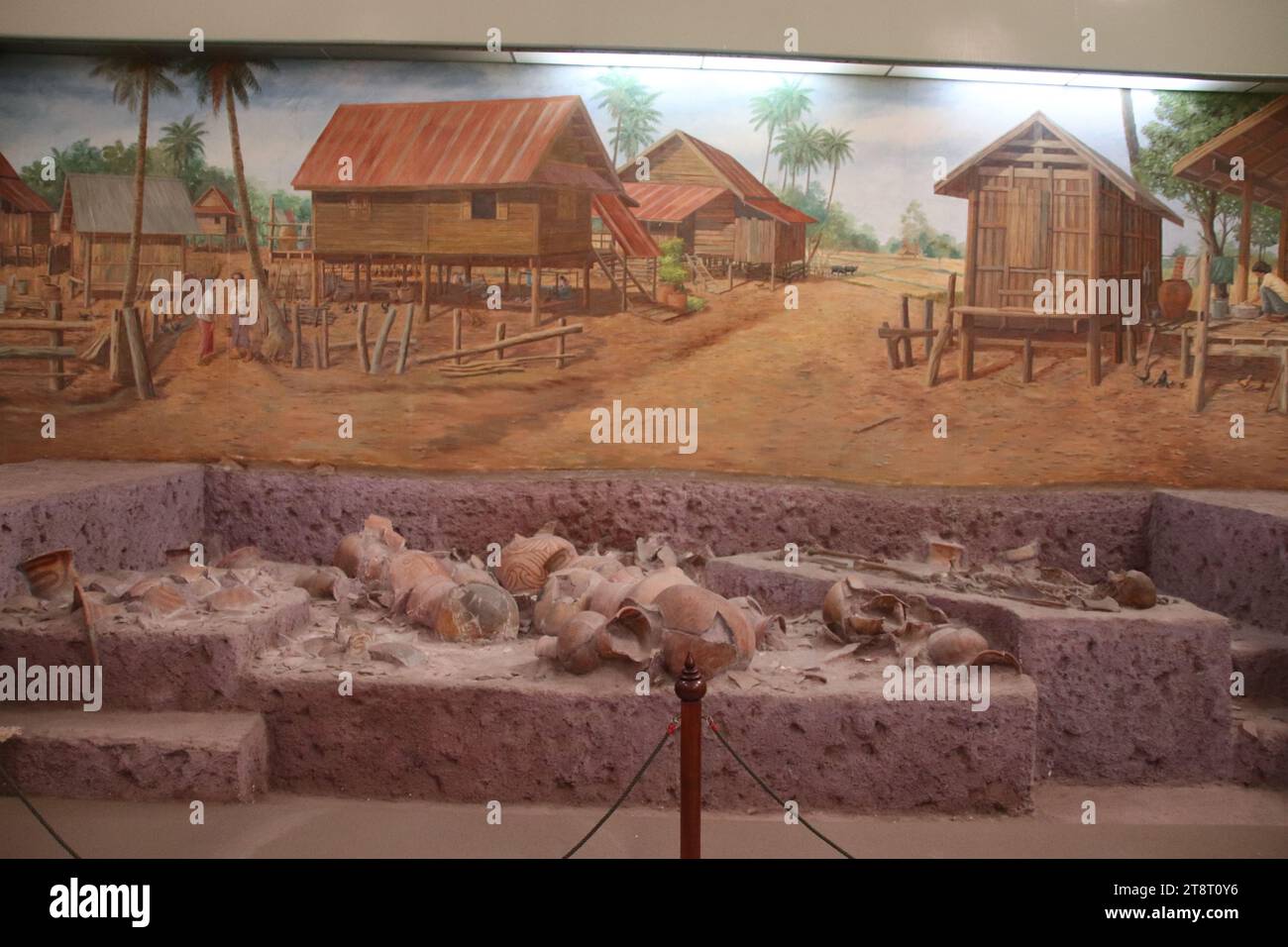 Model of Ban Chiang Excavation Site, 500 BC to 200 AD, National Museum ...