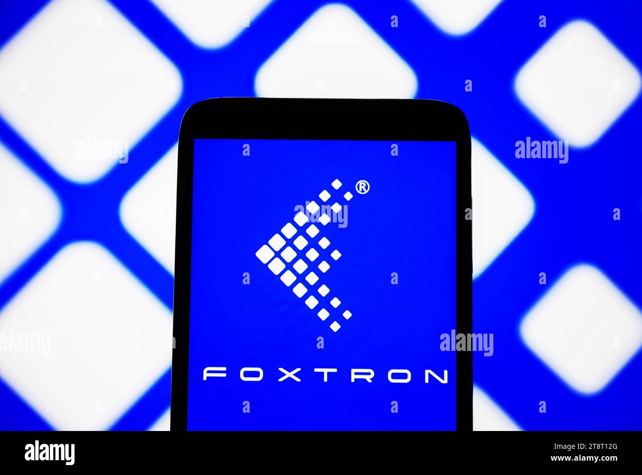 Ukraine. 21st Nov, 2023. In this photo illustration, Foxtron Vehicle ...