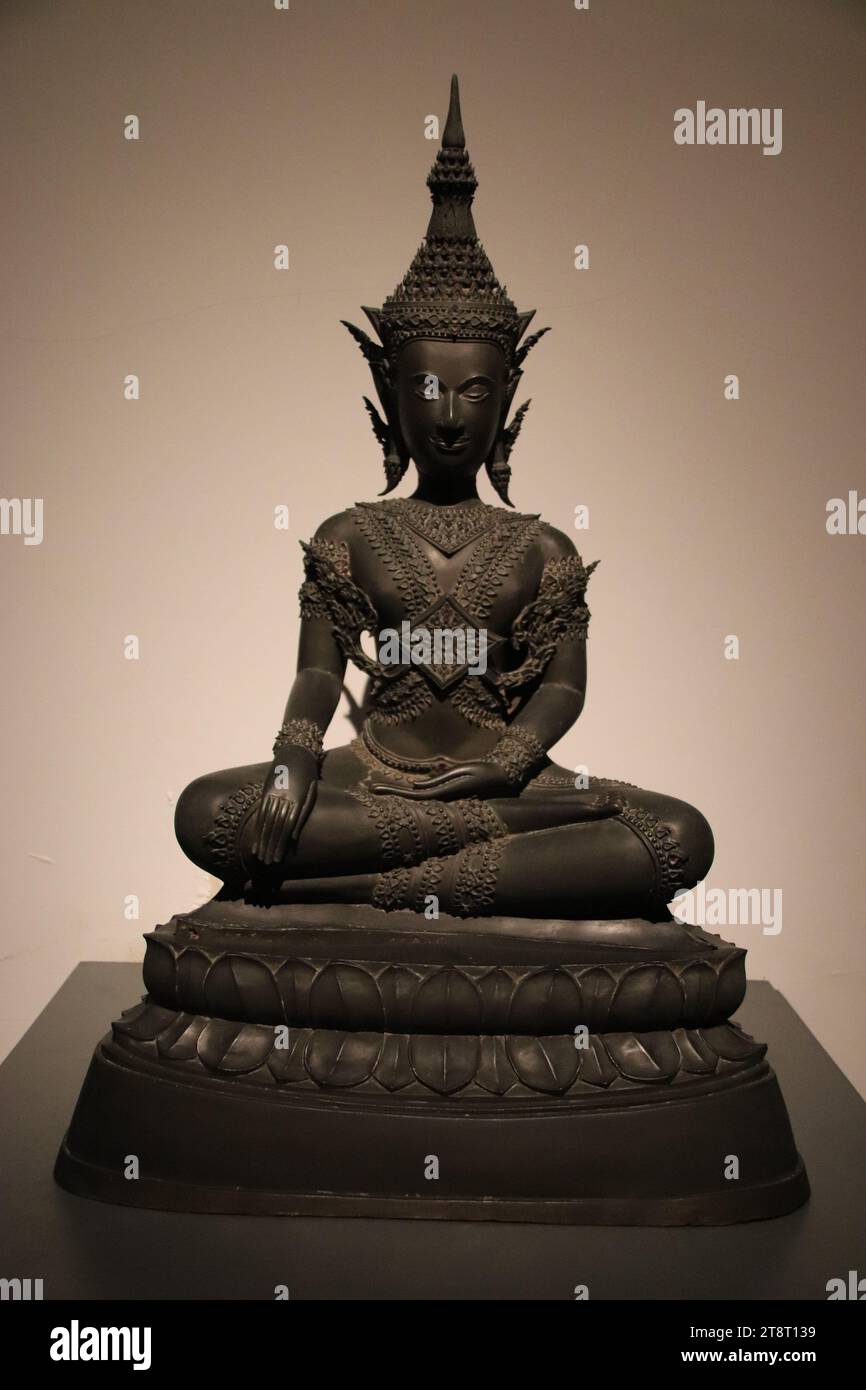 Bronze Buddha Subduing Mara, 18th Cent, Gallery of Thai History ...