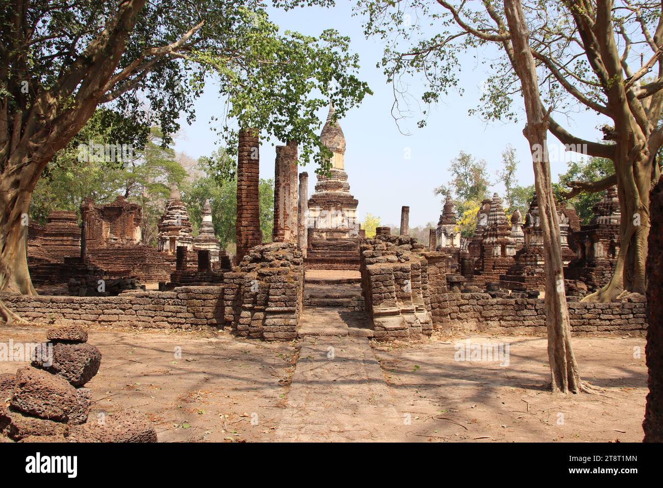 13th Century Thai City of Si Satchanalai- Wat Chedi Chet Thaeo, Second ...