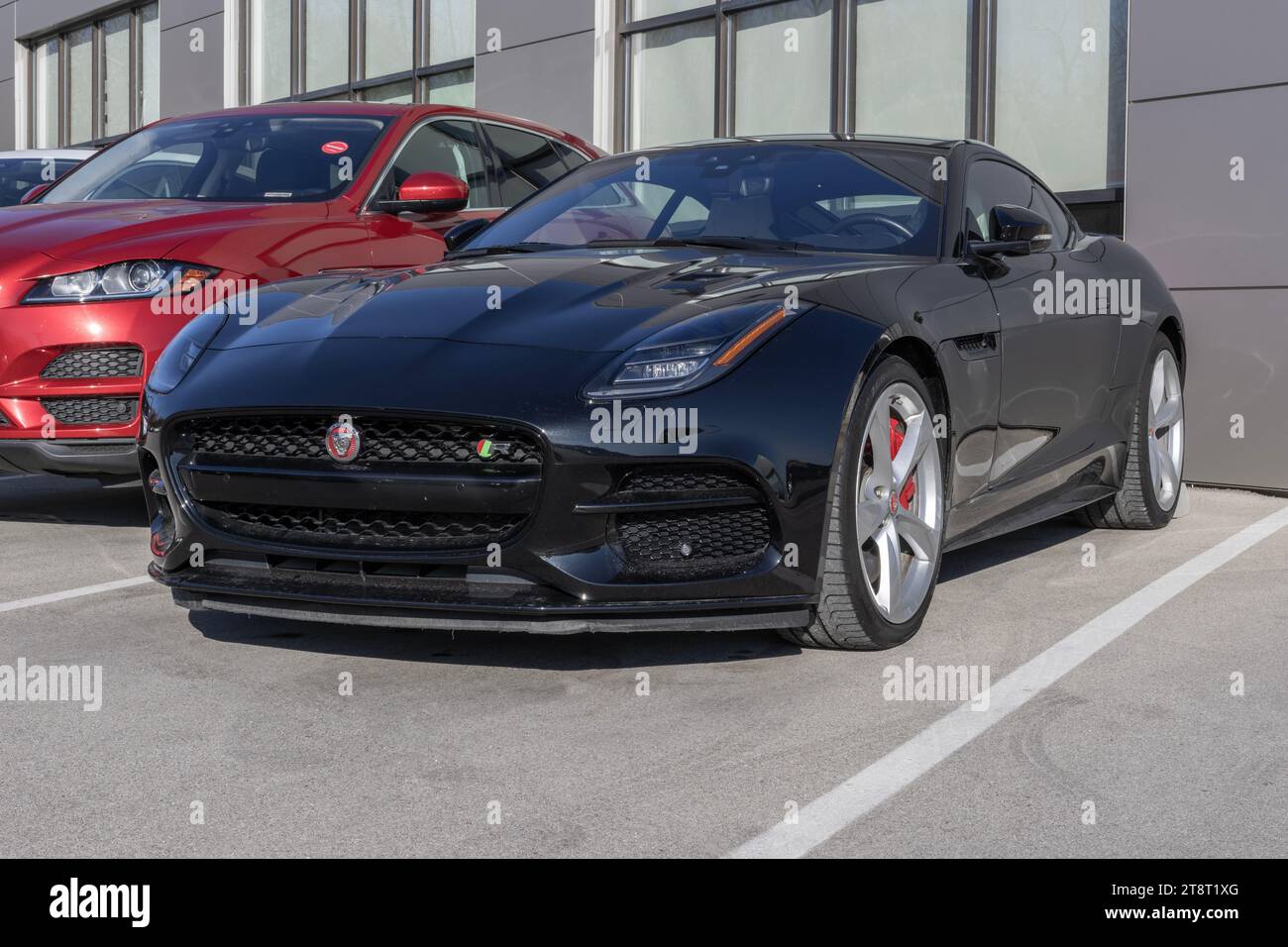 Indianapolis - November 19, 2023: Used Jaguar F-Type display at a ...