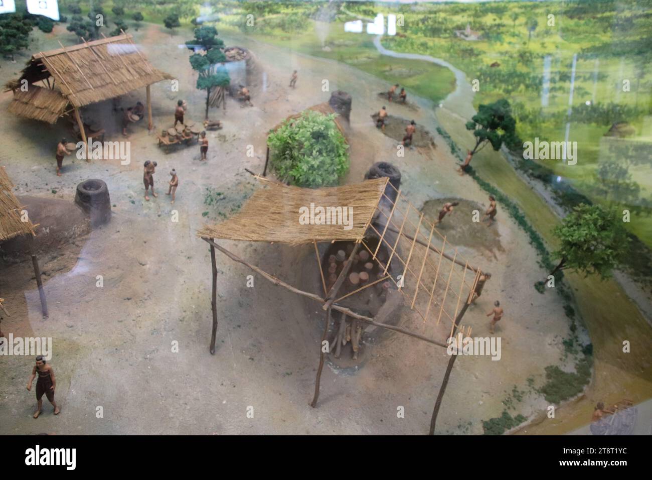 Ceramic-Making Diorama, Ramkhamhaeng Museum, Sukhothai, Museum of ...