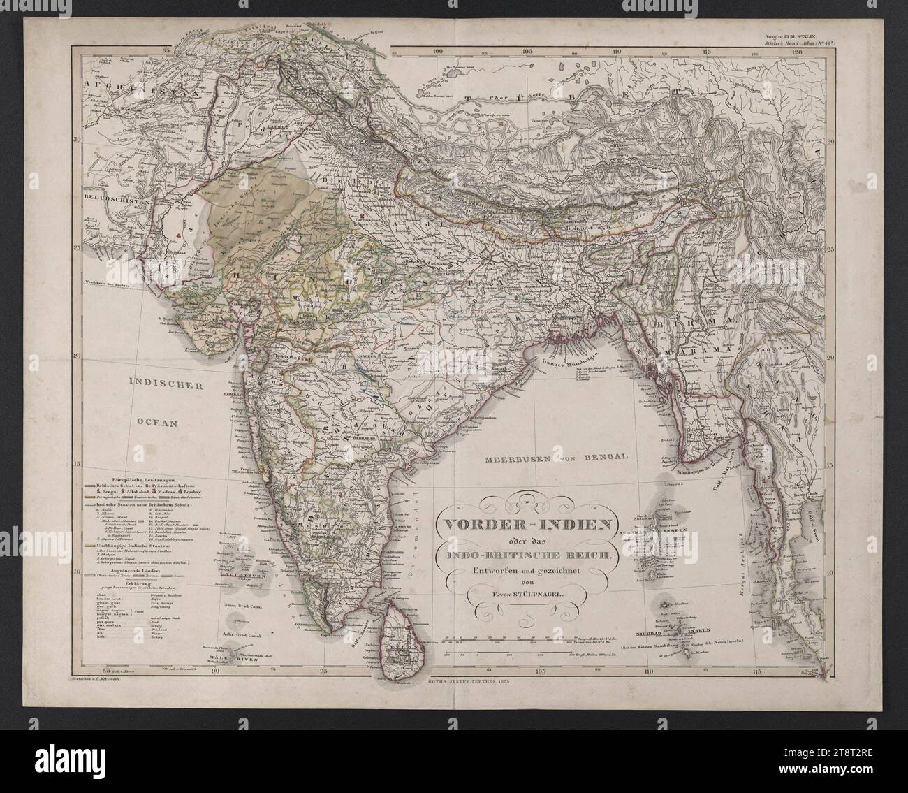 Western India or the Indo-British Empire Stock Photo - Alamy