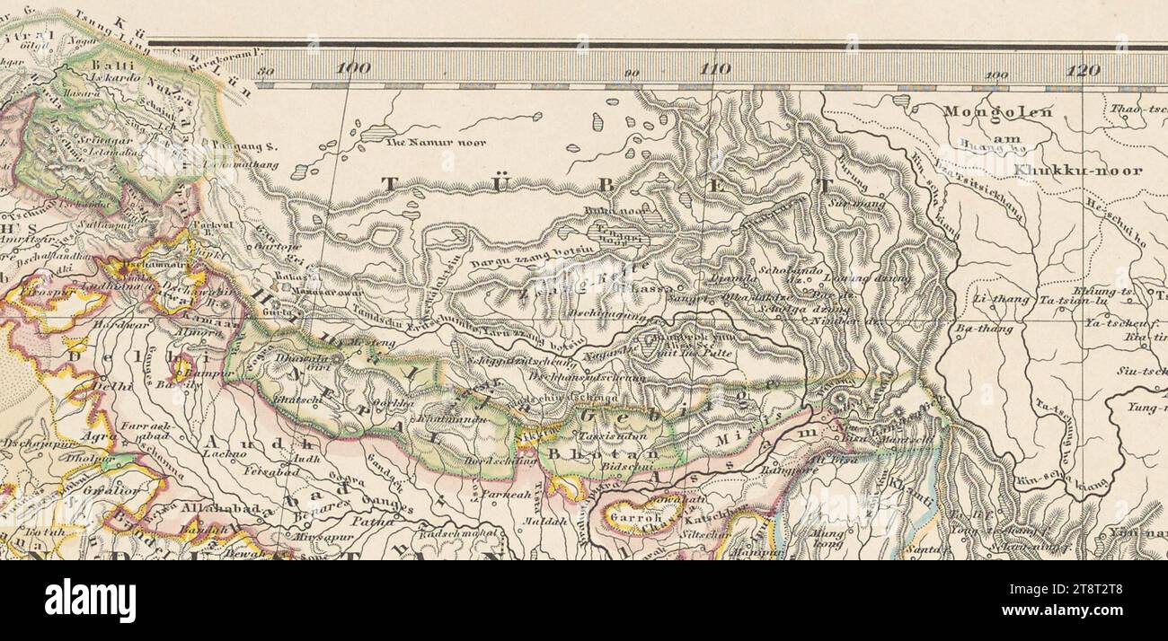 Maps of Tibet in 1858 from East India With The Islands - Complete ...