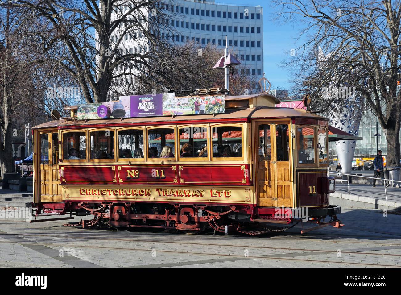 Trams Christchurch, New Zealand. NZ, Tram 11: 'The Boxcar Stock Photo ...