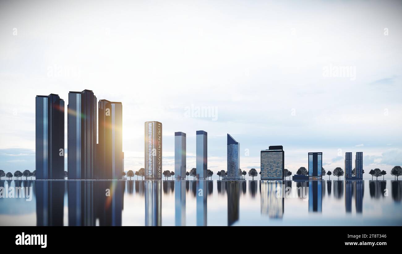 3d rendering of a buildings landscape hi-res stock photography and ...
