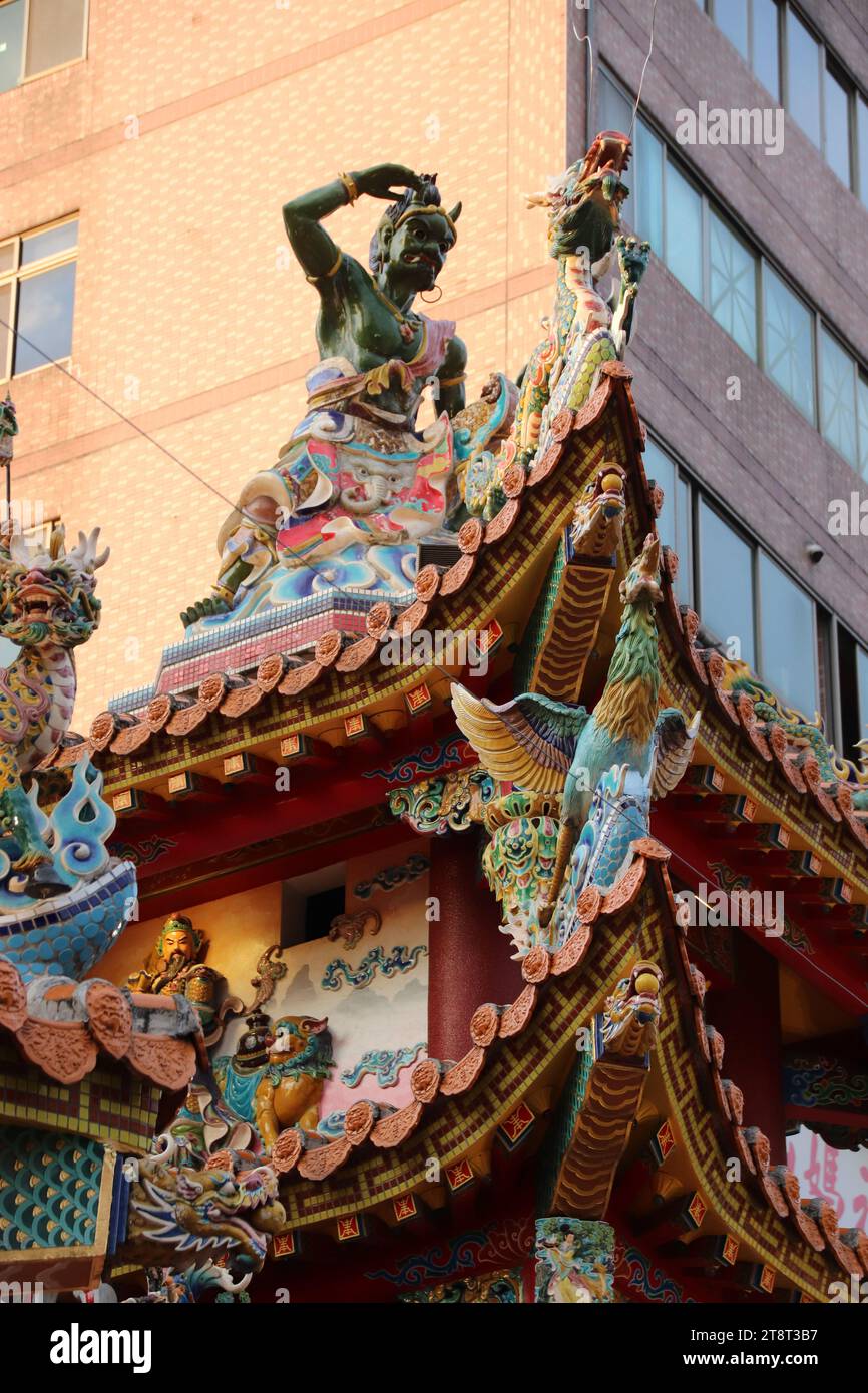 Ciyou Temple, Dedicated to sea goddess Mazu. Songshan area, Taipei ...