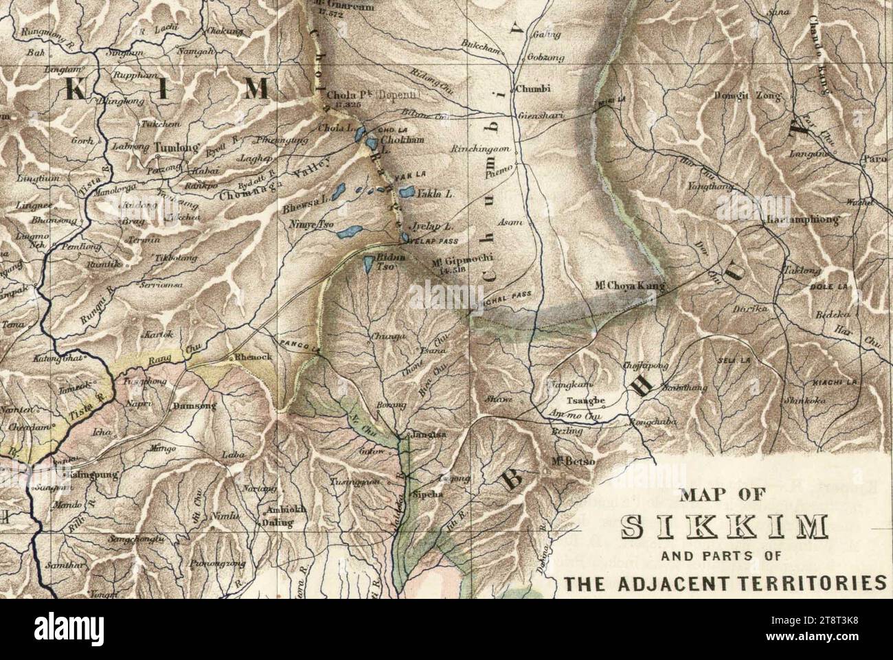 Southern Chumbi Valley and adjacent territories (Richard Temple, 1881 ...