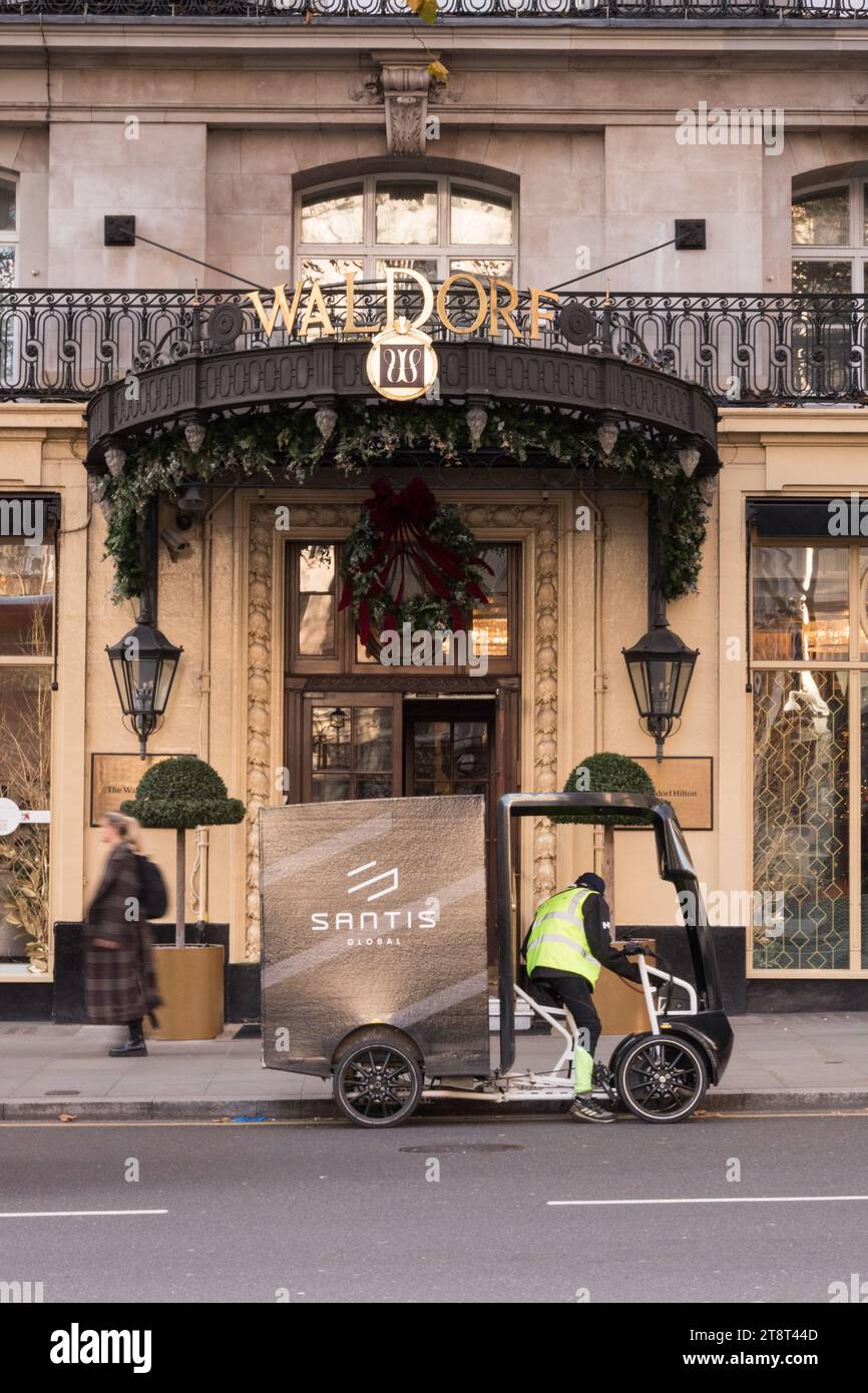 The world-famous Waldorf Hotel on Aldwych in London's West End, England ...