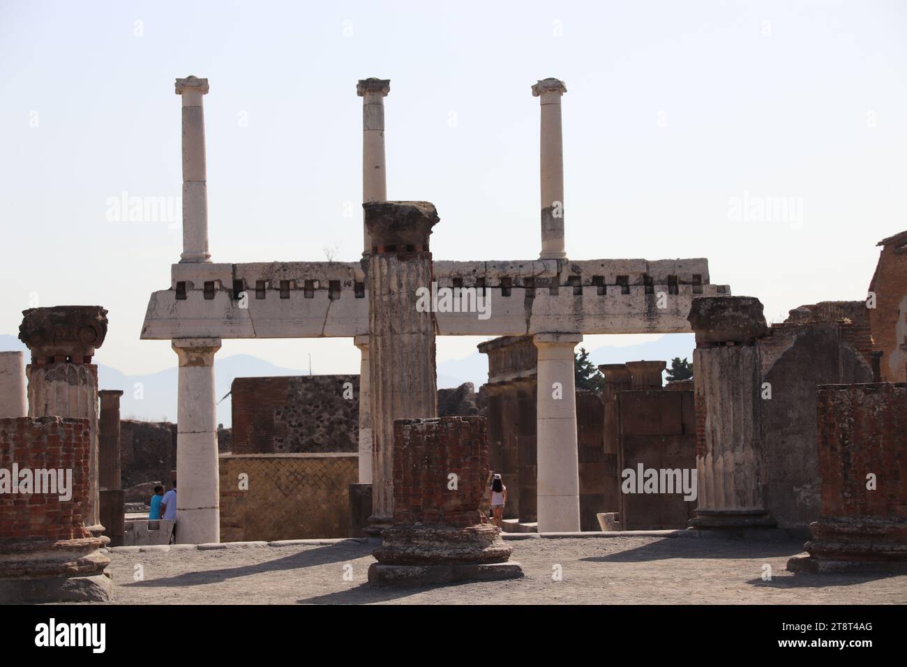 Pompeii Ruins, Remains of Roman city buried by eruption of Mt. Vesuvius ...
