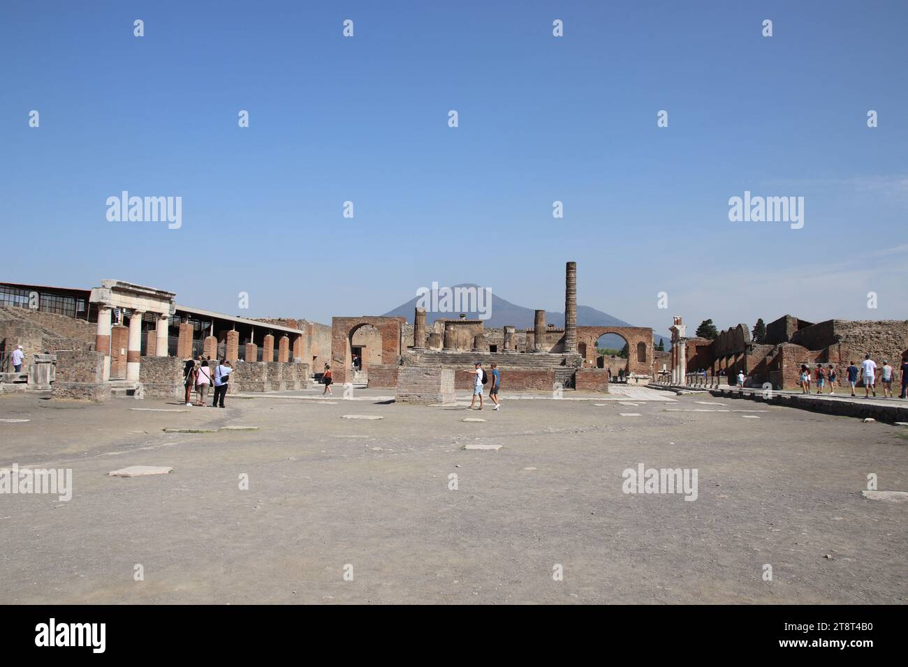 Pompeii Ruins: Forum (City Business Center) & Mt. Vesuvius, Remains of ...