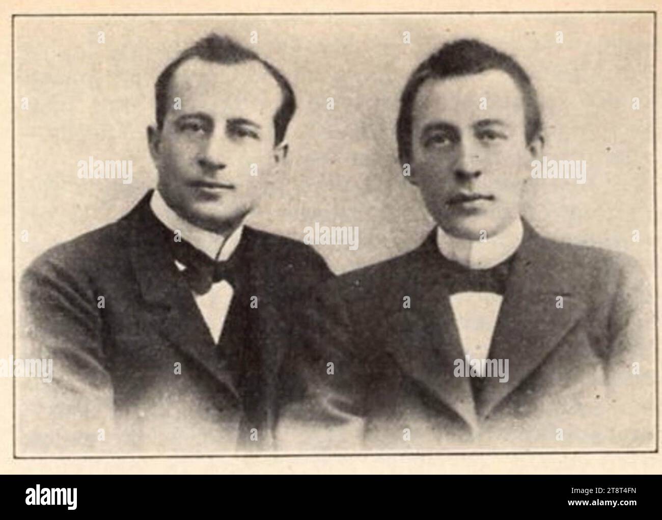 Alexander Siloti and Rachmaninoff Stock Photo - Alamy