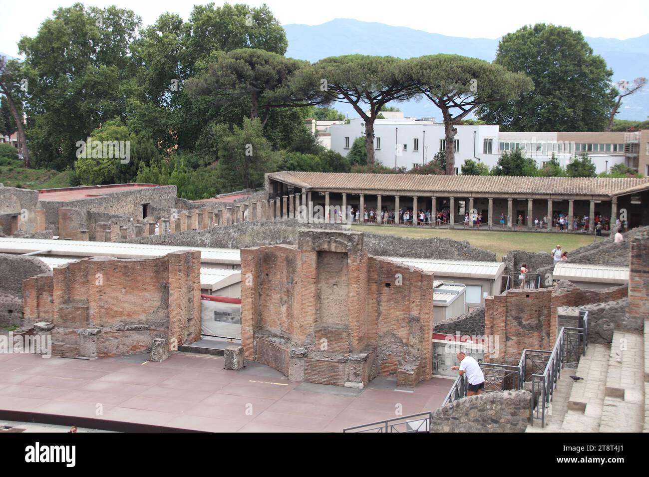 Pompeii Ruins: Theater, Remains of Roman city buried by eruption of Mt ...