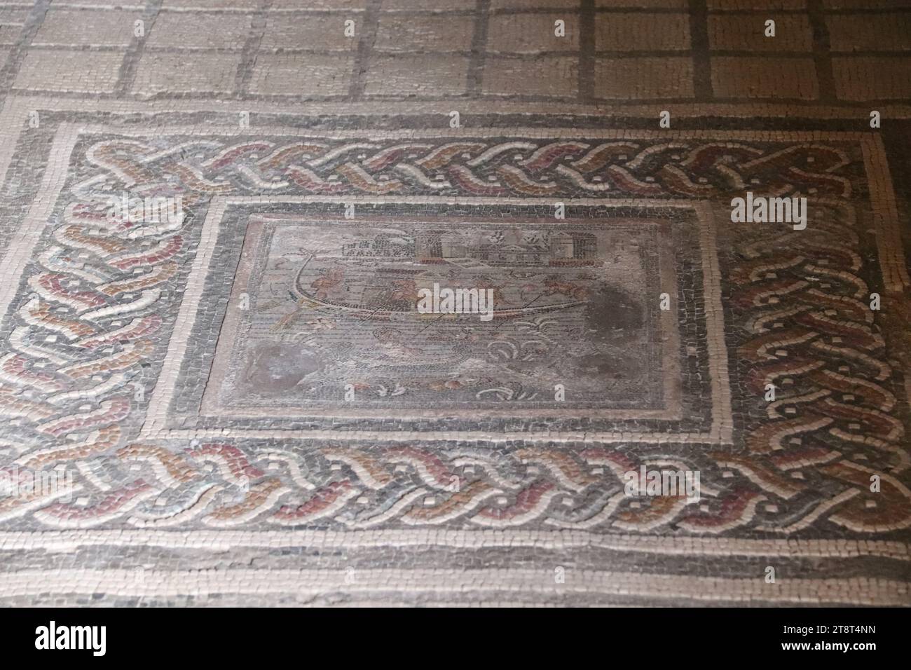 Pompeii Ruins Mosaic Floor, Remains of Roman city buried by eruption of ...