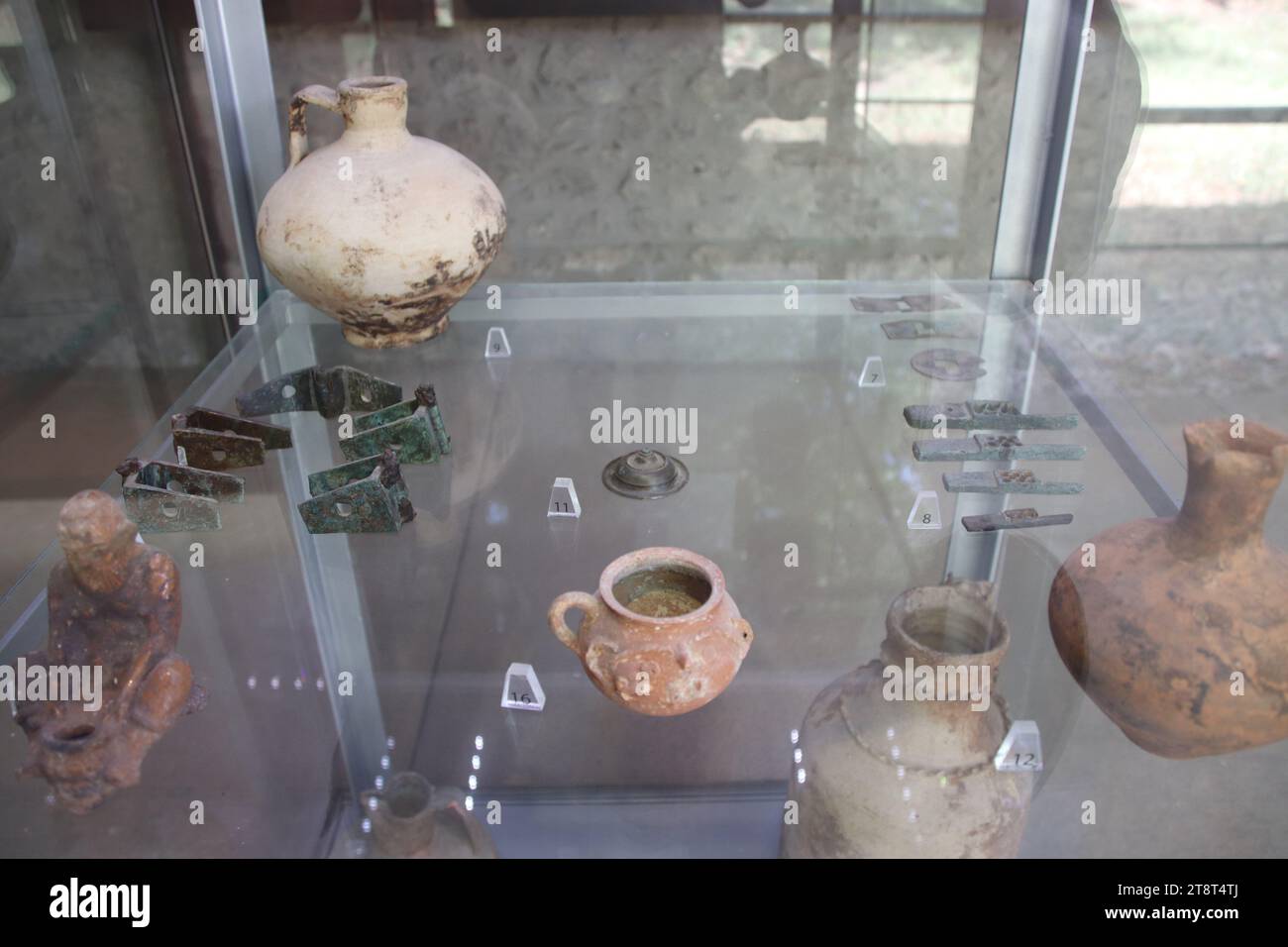 Pompeii Ruins Pottery & Metal Fittings, Remains of Roman city buried by ...
