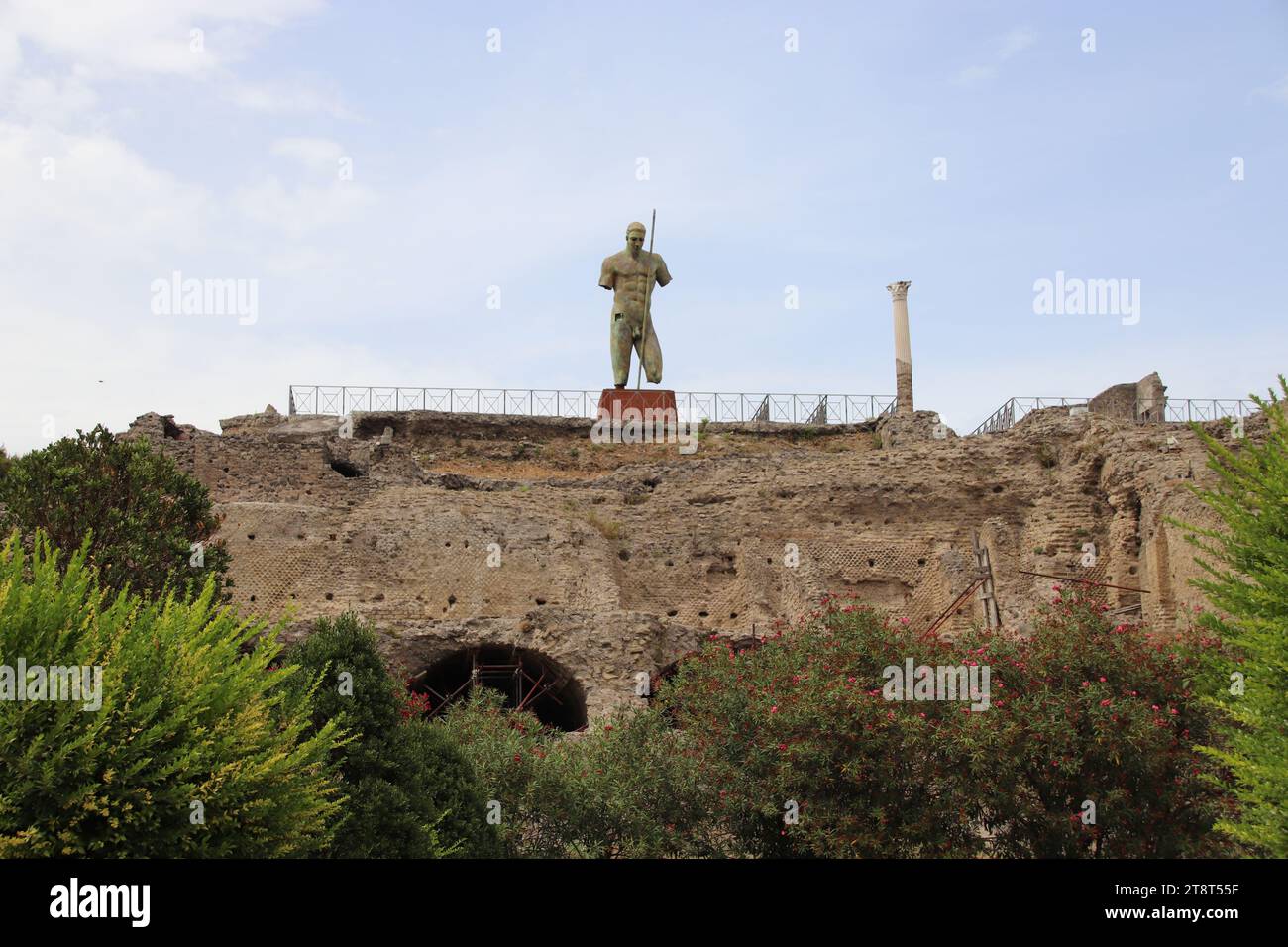 Pompeii Ruins & Bronze Statue of Daedalus, Remains of Roman city buried ...
