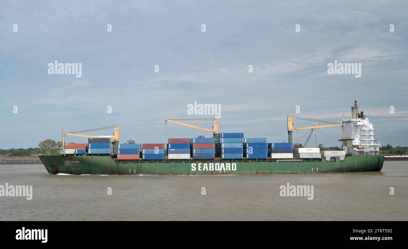 EMS TRADER Container Ship, Mississippi river traffic New Orleans Stock ...