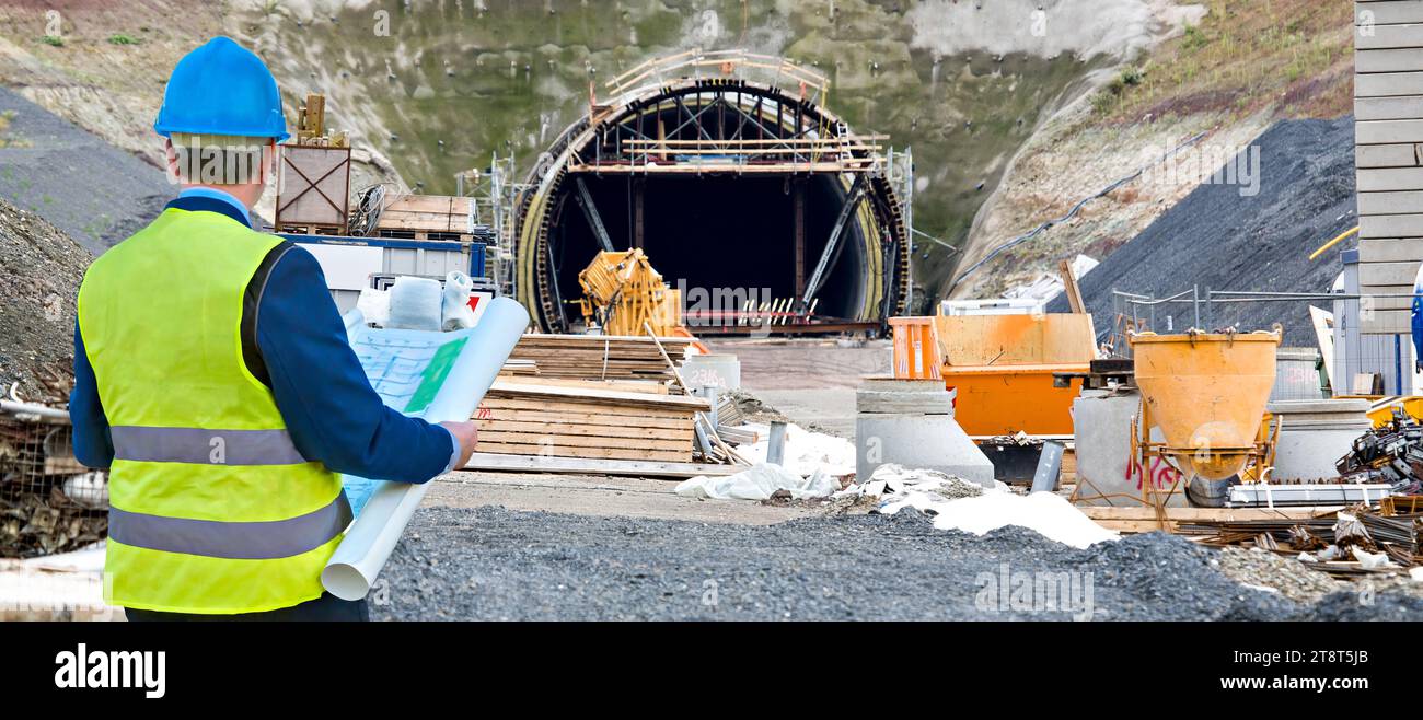 Construction of a neu motorway section Stock Photo - Alamy