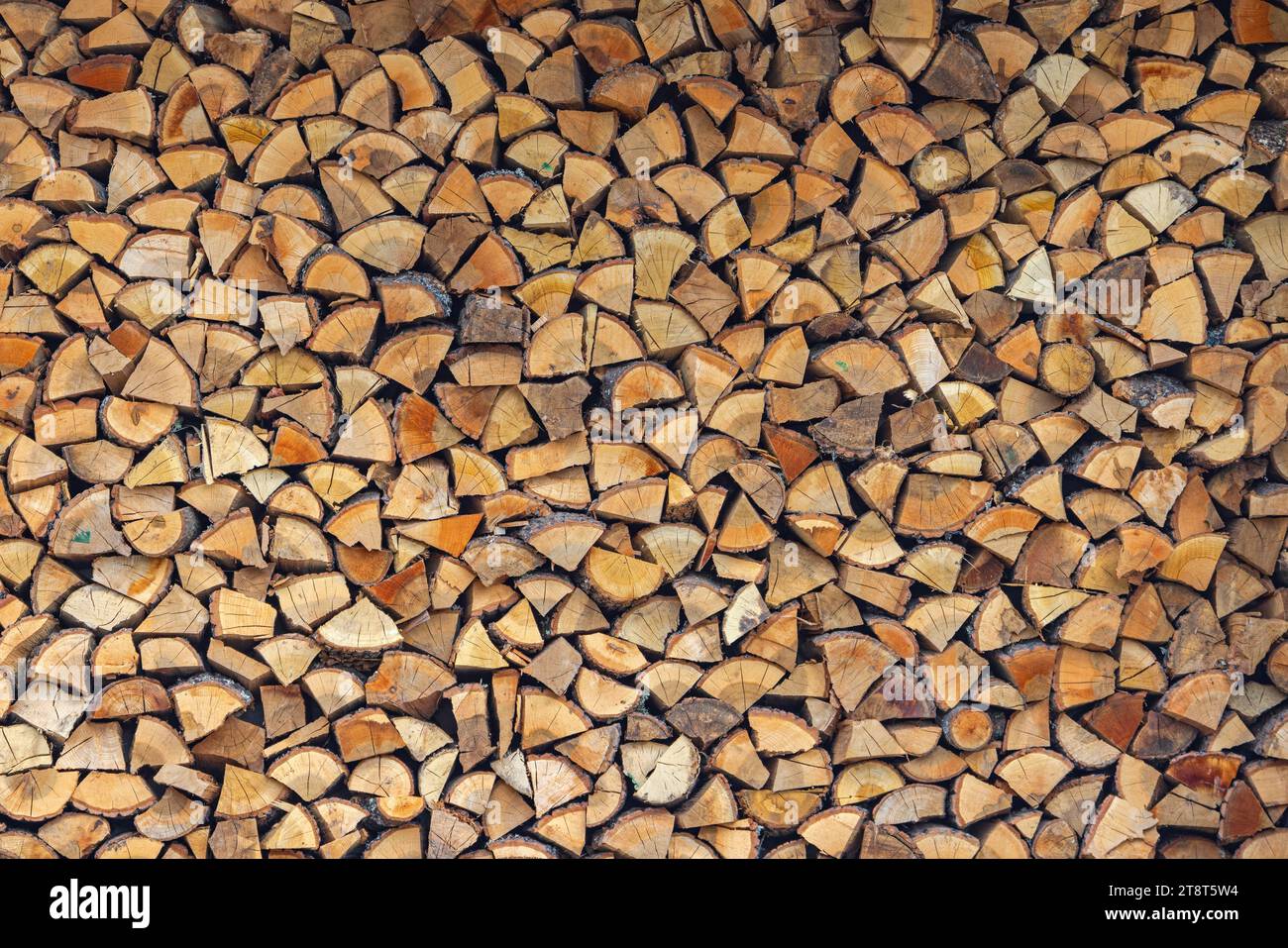 Large Stack of Split Firewood Texture Background Stock Photo - Alamy